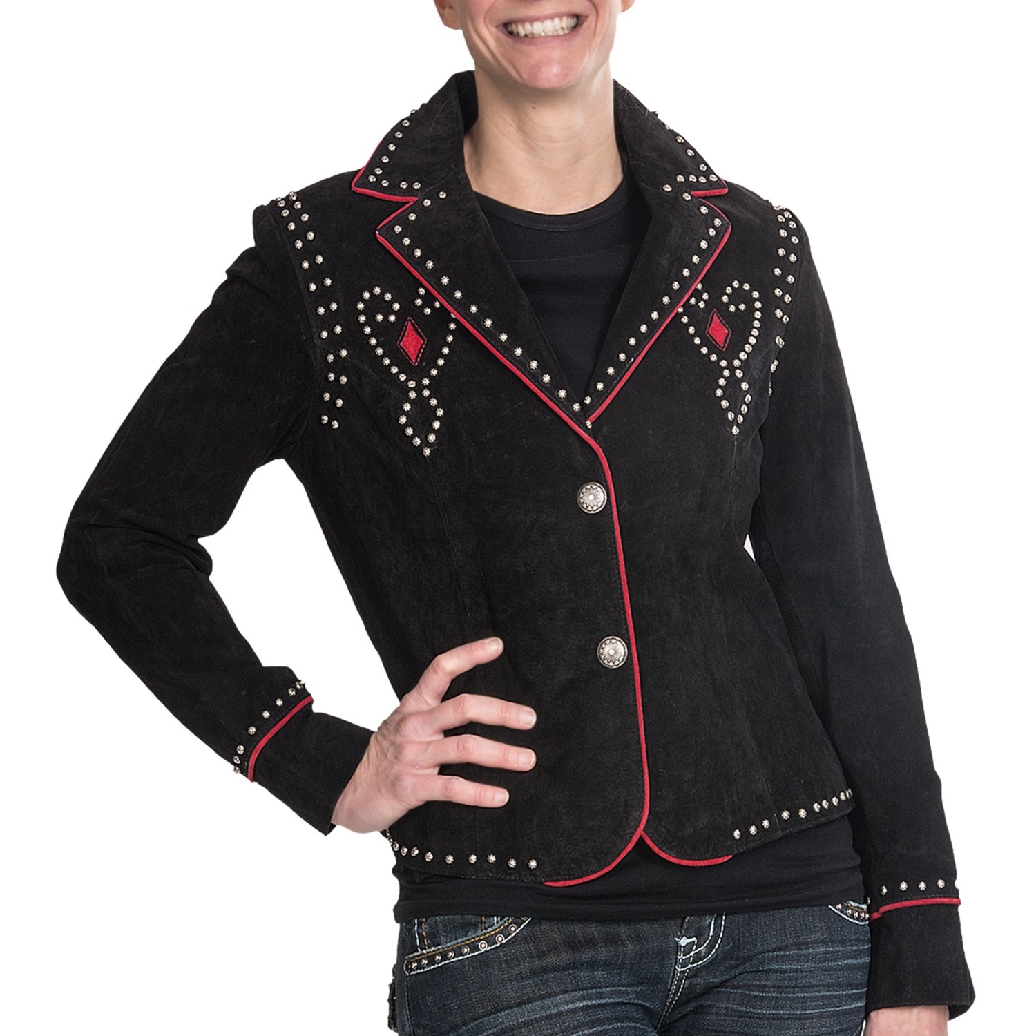 Scully Studded Suede Jacket (For Women)