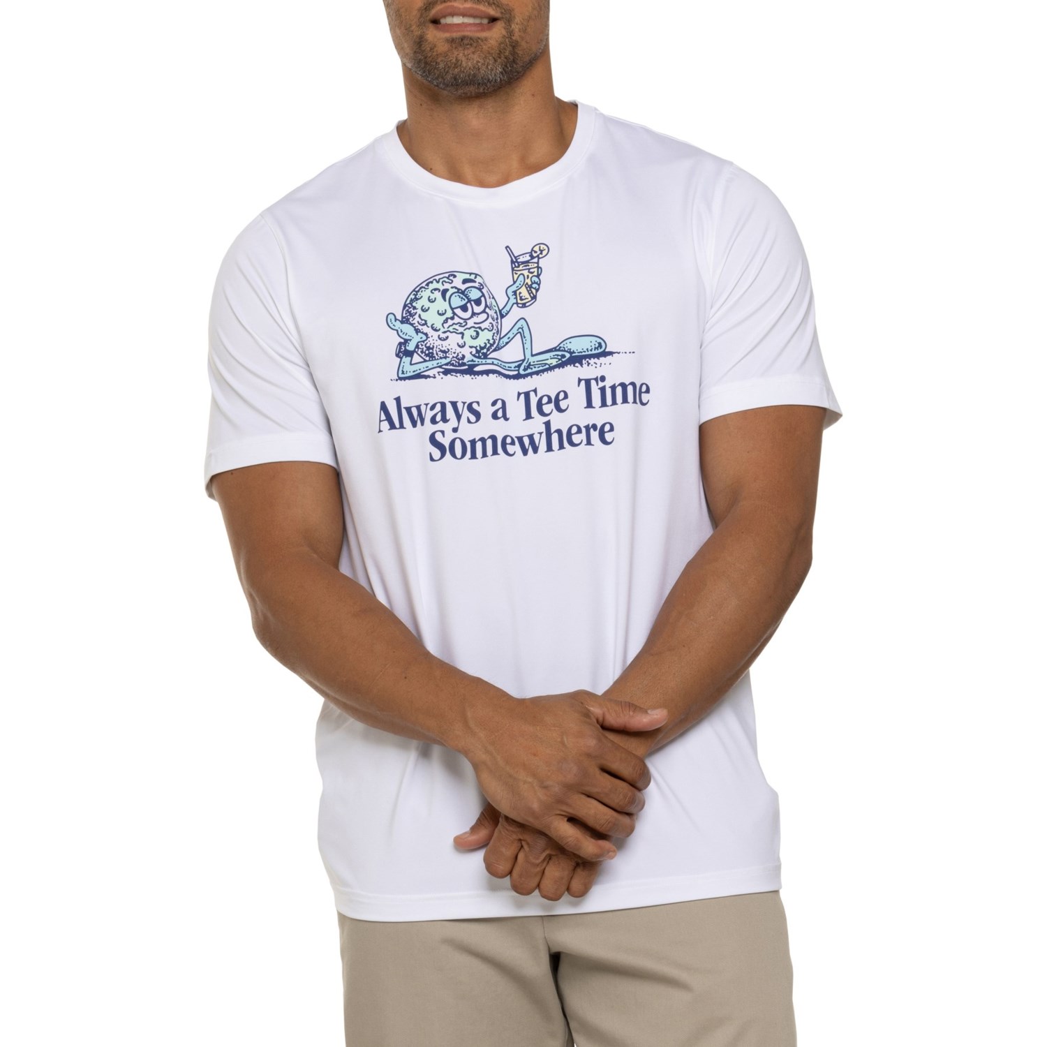 Puma CLOUDSPUN Tee Time Somewhere T-Shirt - Short Sleeve - Save 73%
