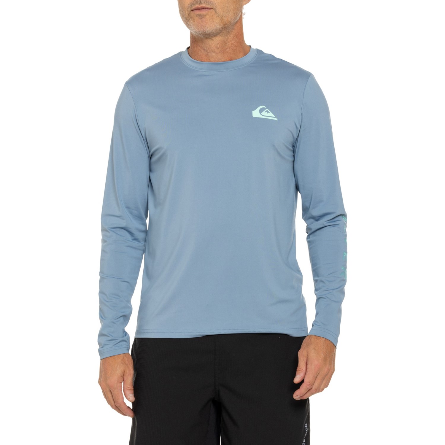 Quiksilver Comp Logo Fill Rash Guard - UPF 50+, Long Sleeve - Save 57%