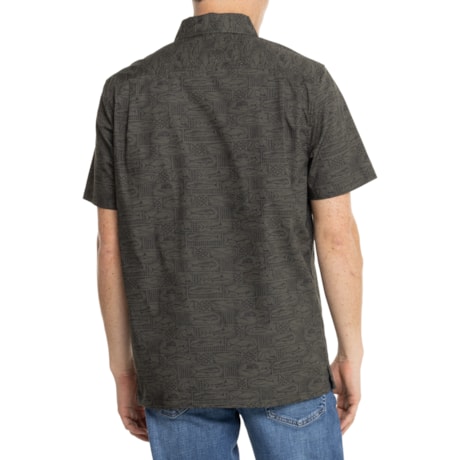 Quiksilver Print Catch Woven Shirt - Short Sleeve - Save 67%