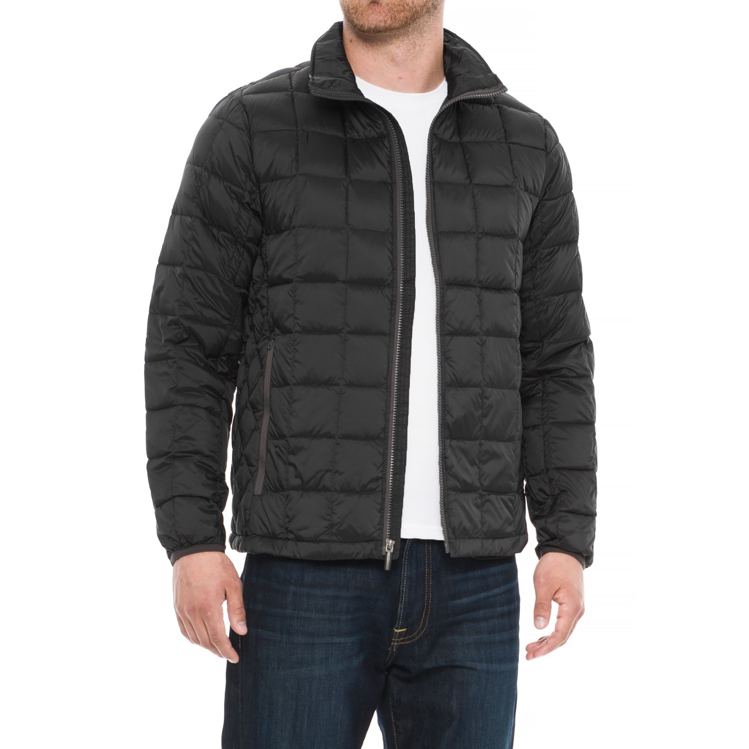 Rainforest Quilted Graphite Down Jacket (For Men)