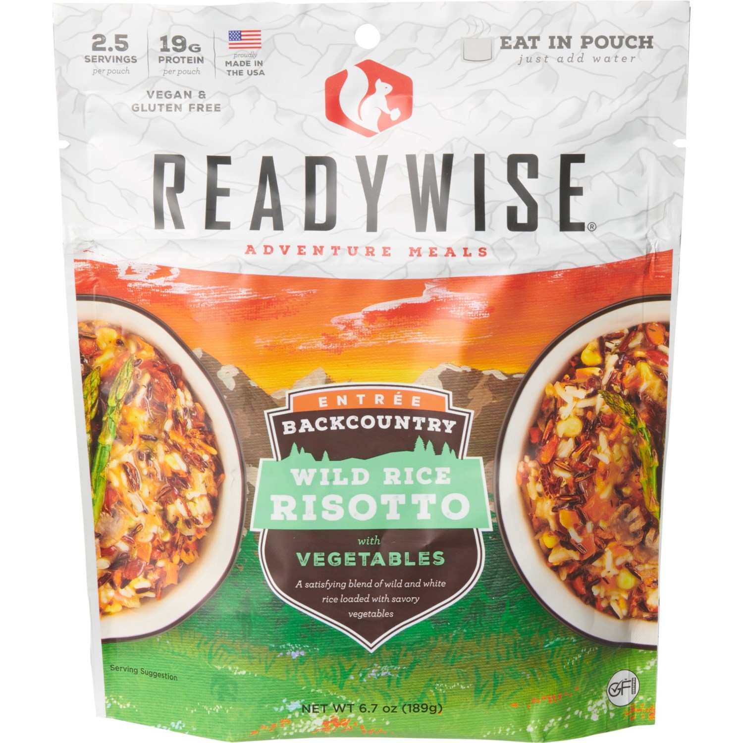 Ready Wise Backcountry Wild Rice Risotto with Vegetables Meal - 2.5 ...