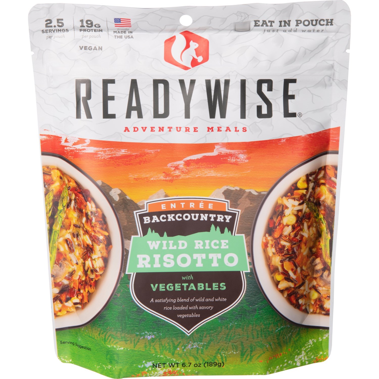 Ready Wise Backcountry Wild Rice Risotto with Vegetables Meal - 2.5 ...