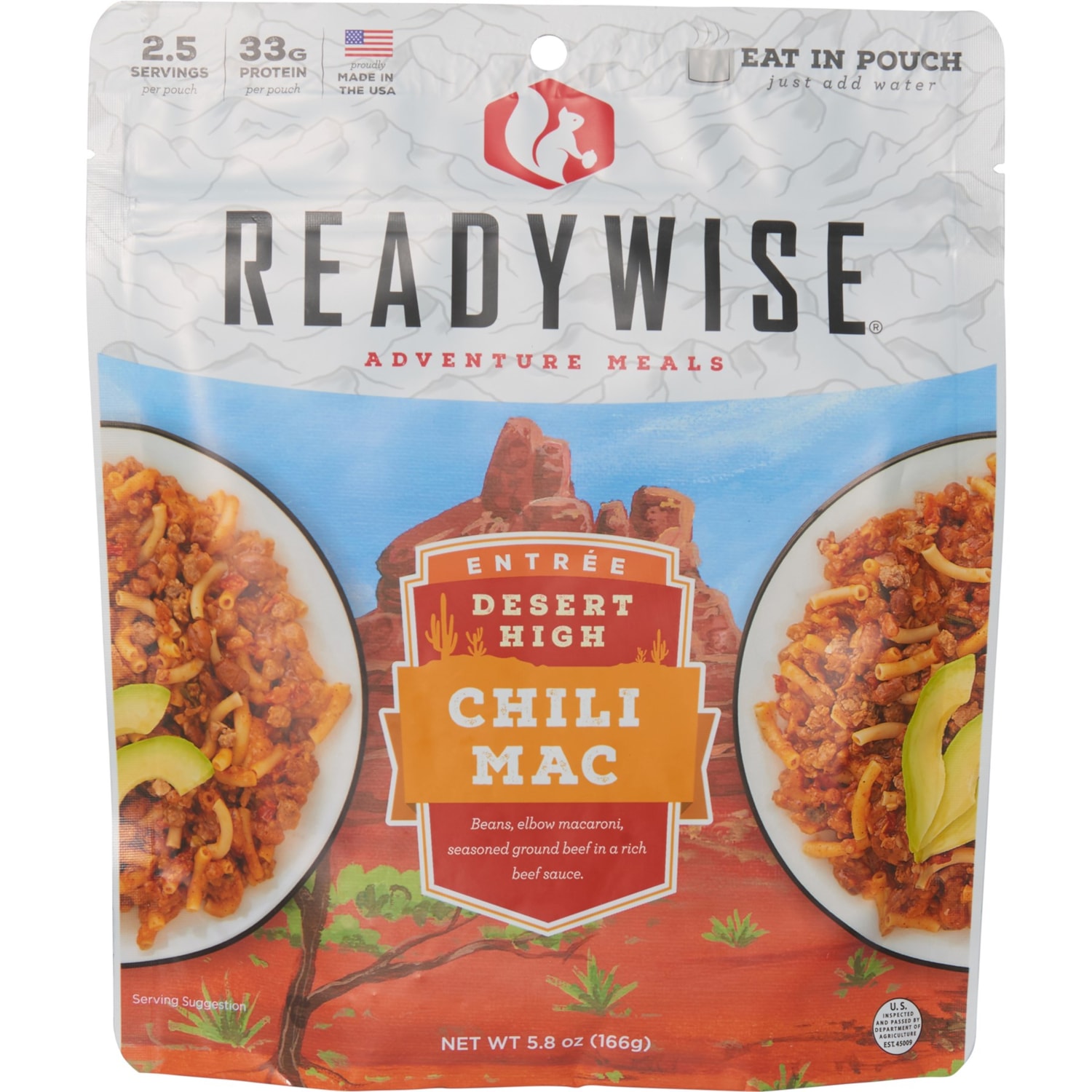 Ready Wise Desert High Chili Mac with Beef Meal - 2.5 Servings - Save 22%