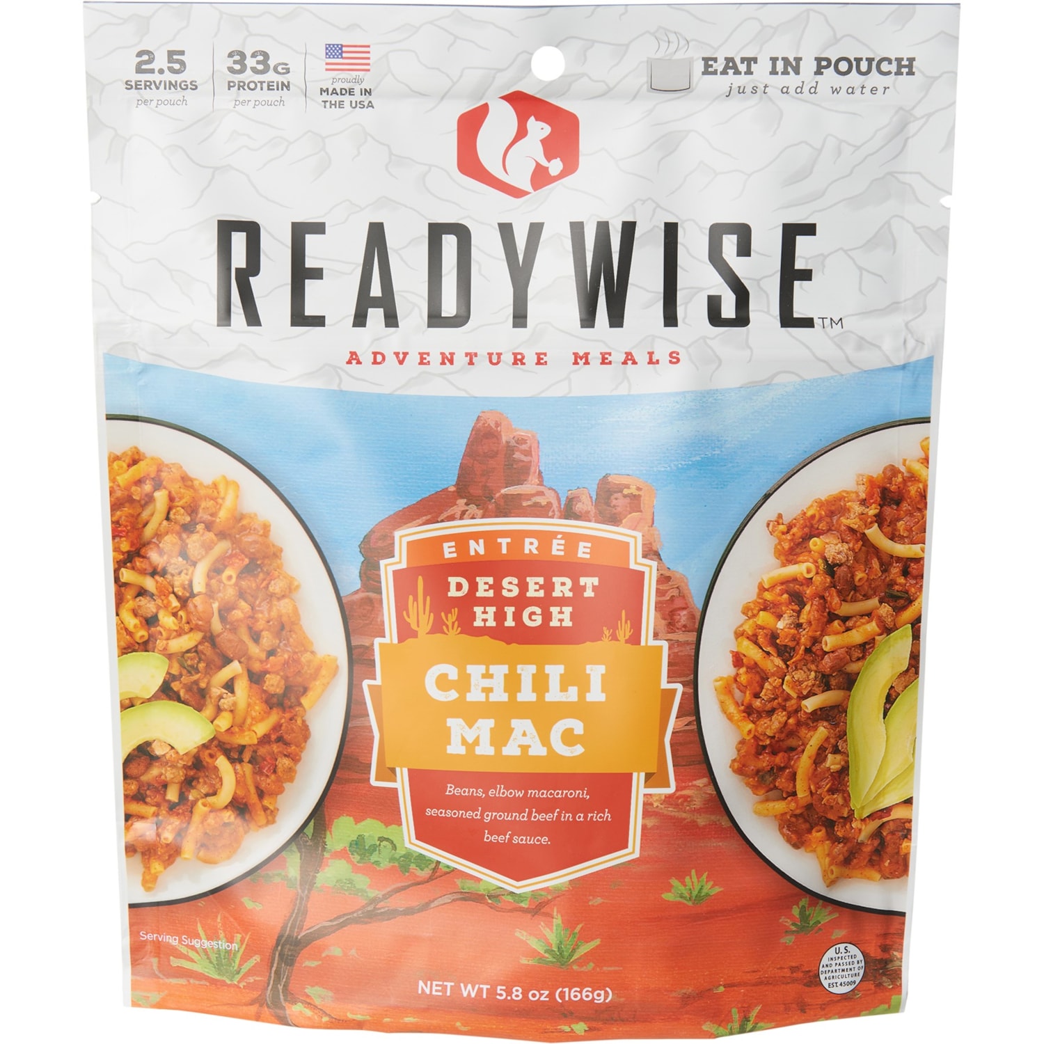 Ready Wise Desert High Chili Mac with Beef Meal - 2.5 Servings - Save 20%