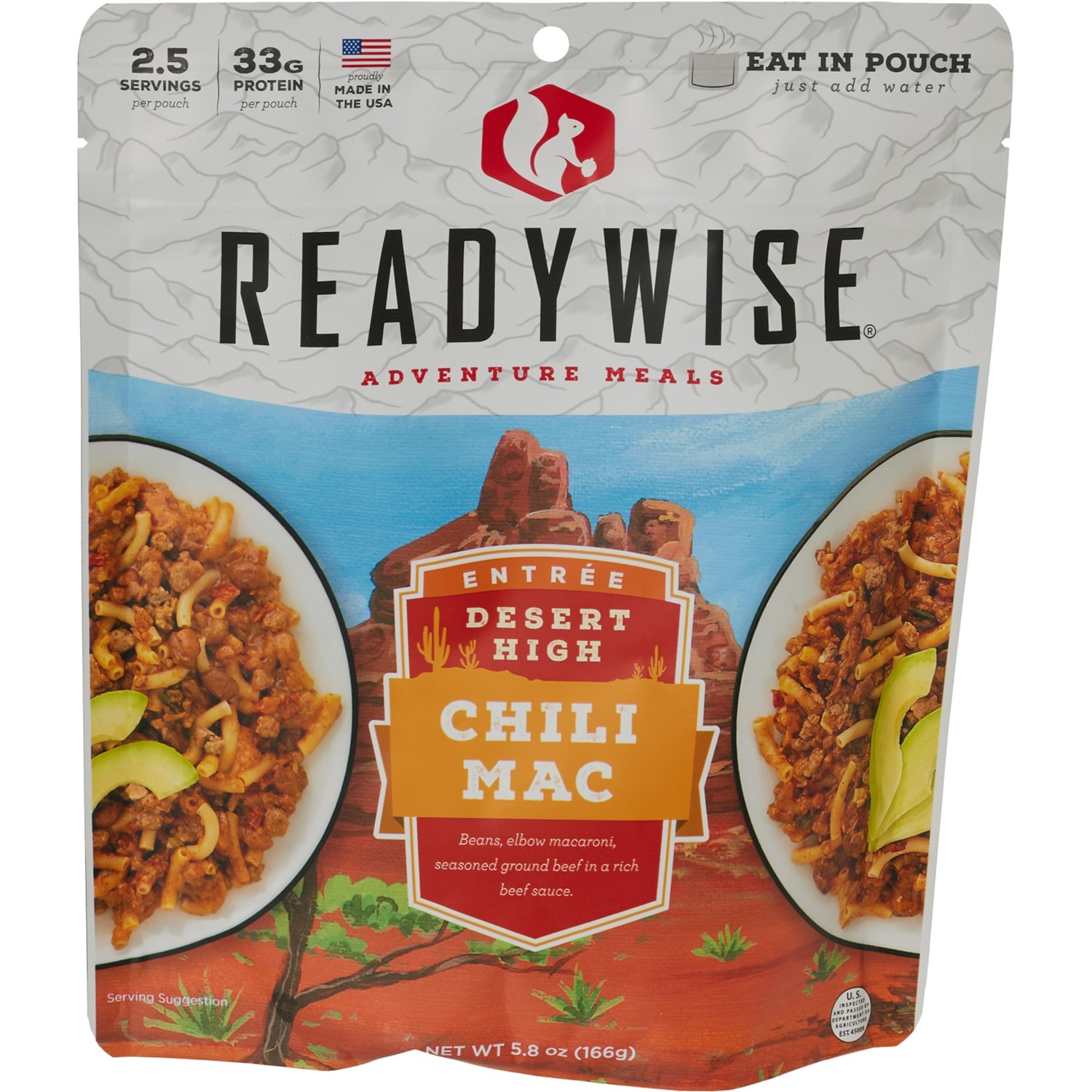 Ready Wise Desert High Chili Mac with Beef Meal - 2.5 Servings - Save 20%