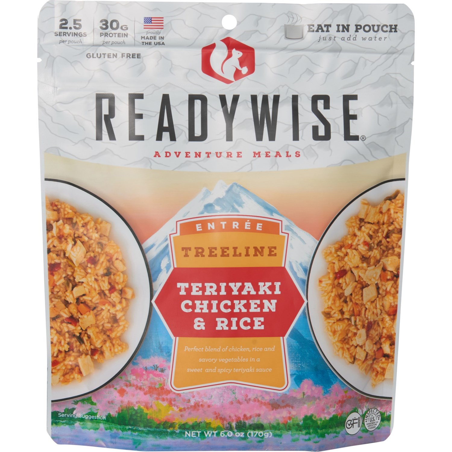 Ready Wise Treeline Teriyaki Chicken and Rice Meal Kit - 2.5 Servings ...
