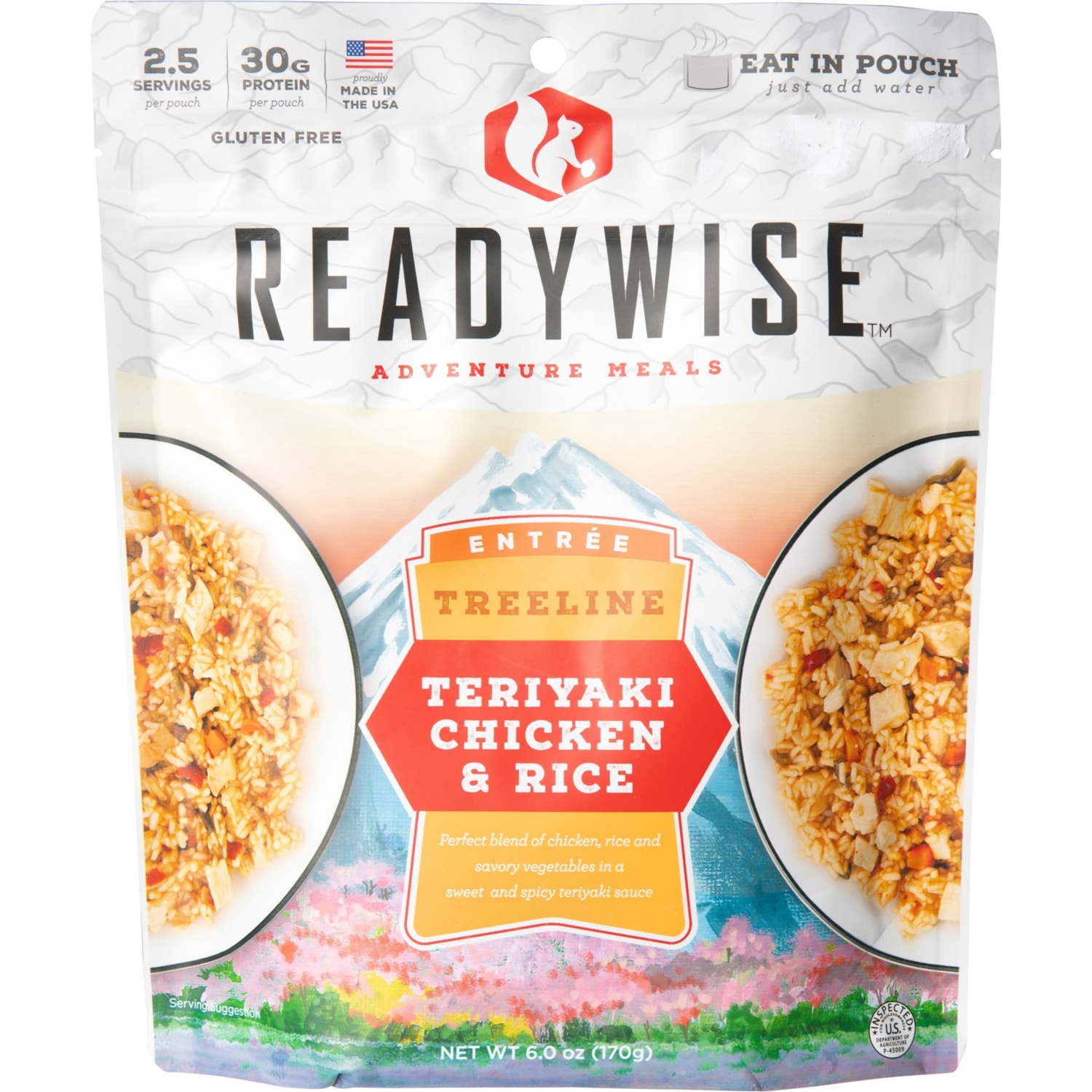 Ready Wise Treeline Teriyaki Chicken & Rice Meal Kit - 2.5 Servings ...