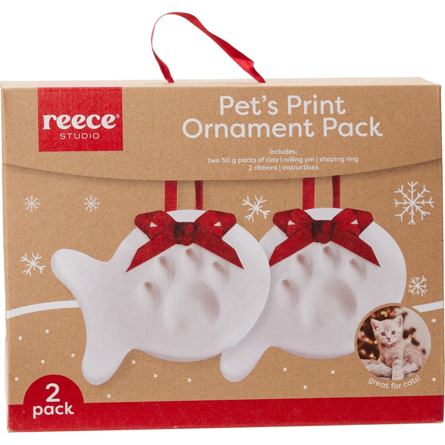 Reece Studio Pet’s Print Ornaments Pack - 2-Pack - Save 46%