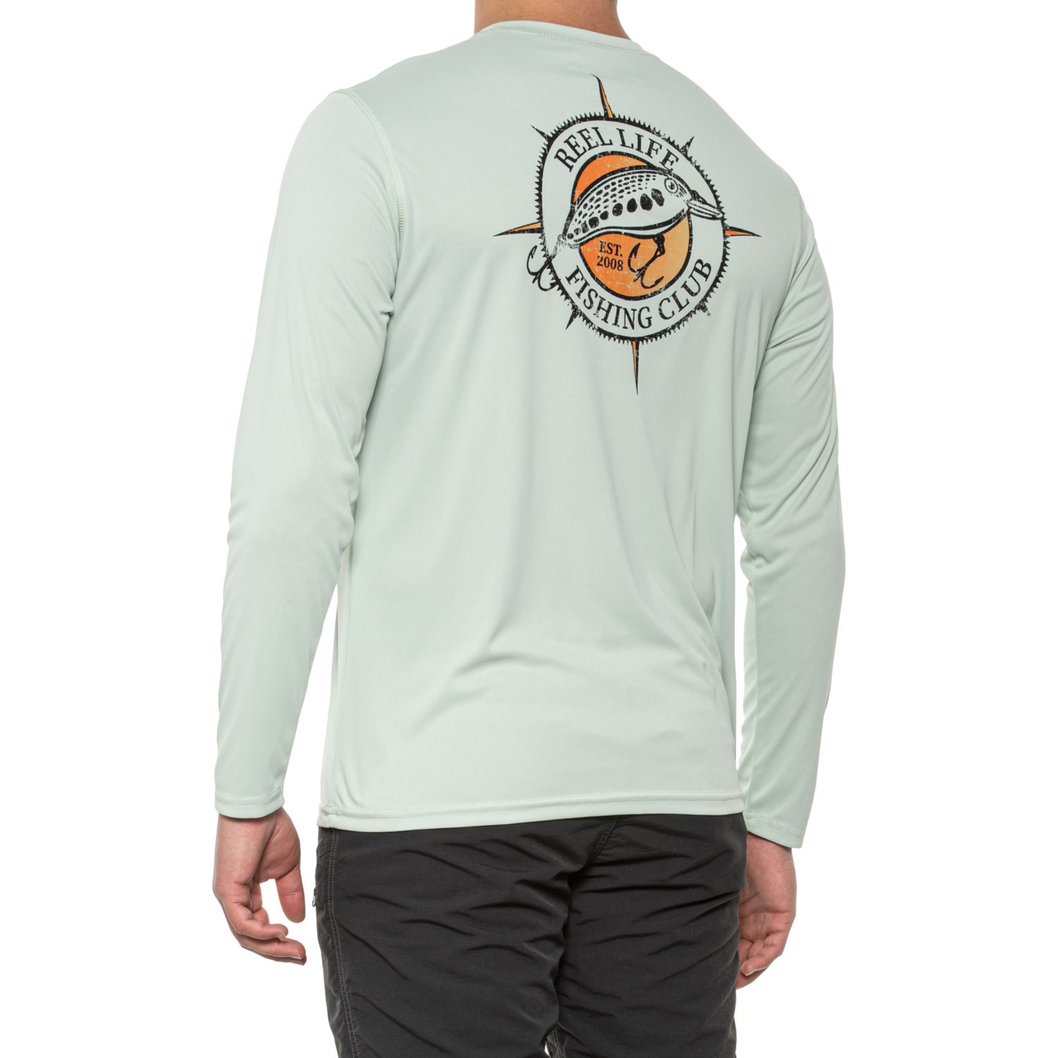 Reel Life Compass Lure Crew Sun Defender Shirt (For Men) - Save 48%