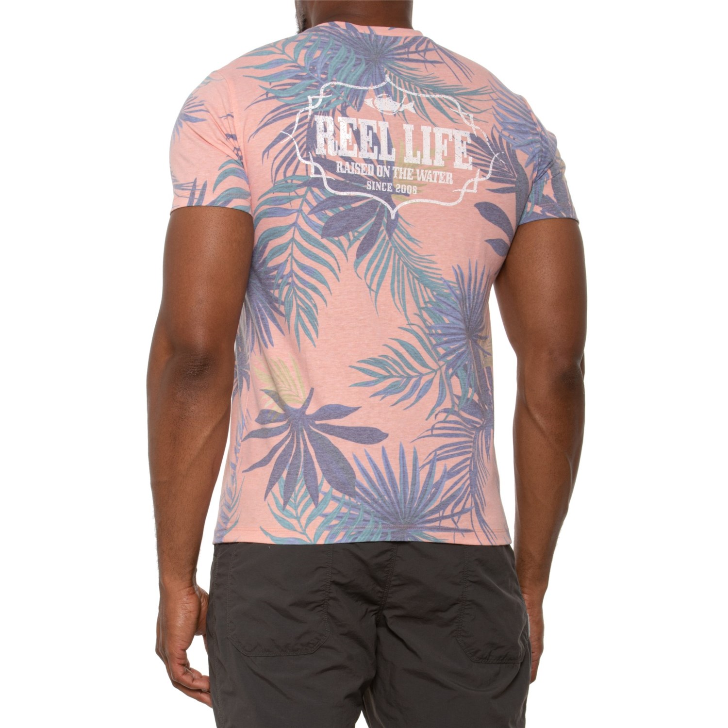 Reel Life Tropical Oasis AOP T-Shirt - Short Sleeve - Save 50%
