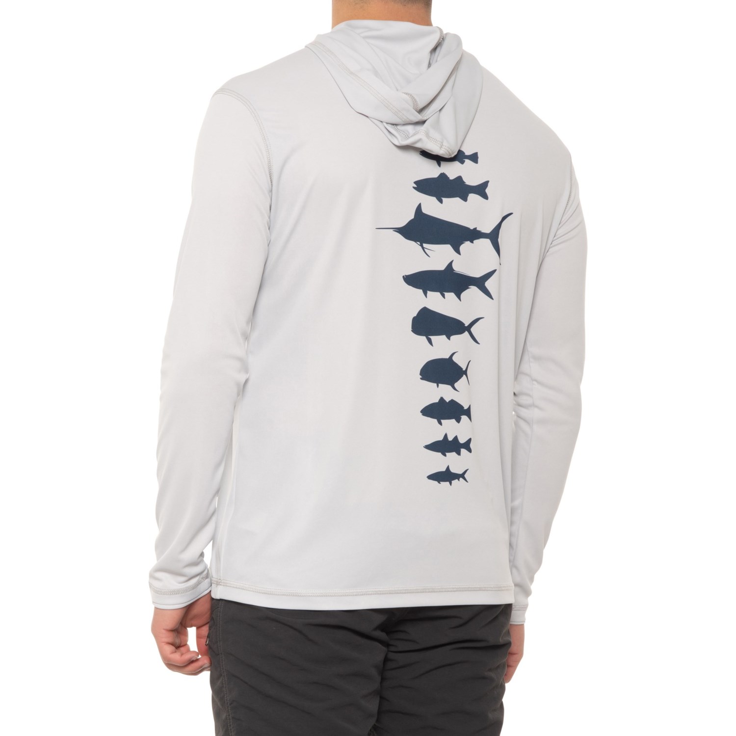 RepYourWater Saltwater Fish Spine Ultralight Sun Hoodie (For Men ...