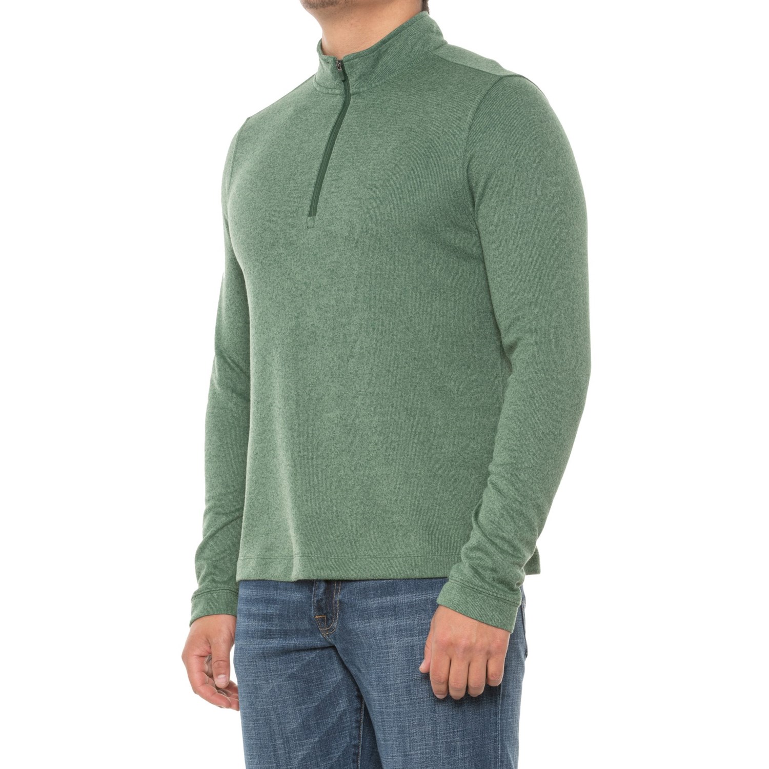 Rhone Commuter Shirt - Zip Neck, Long Sleeve - Save 61%