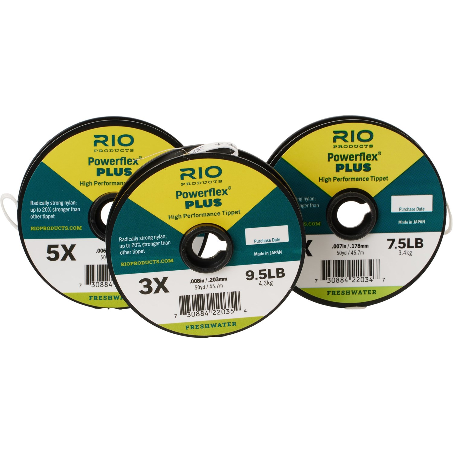 Rio Products Powerflex Plus Tippet - 3X-5X, 50 yd., 3-Pack - Save 50%