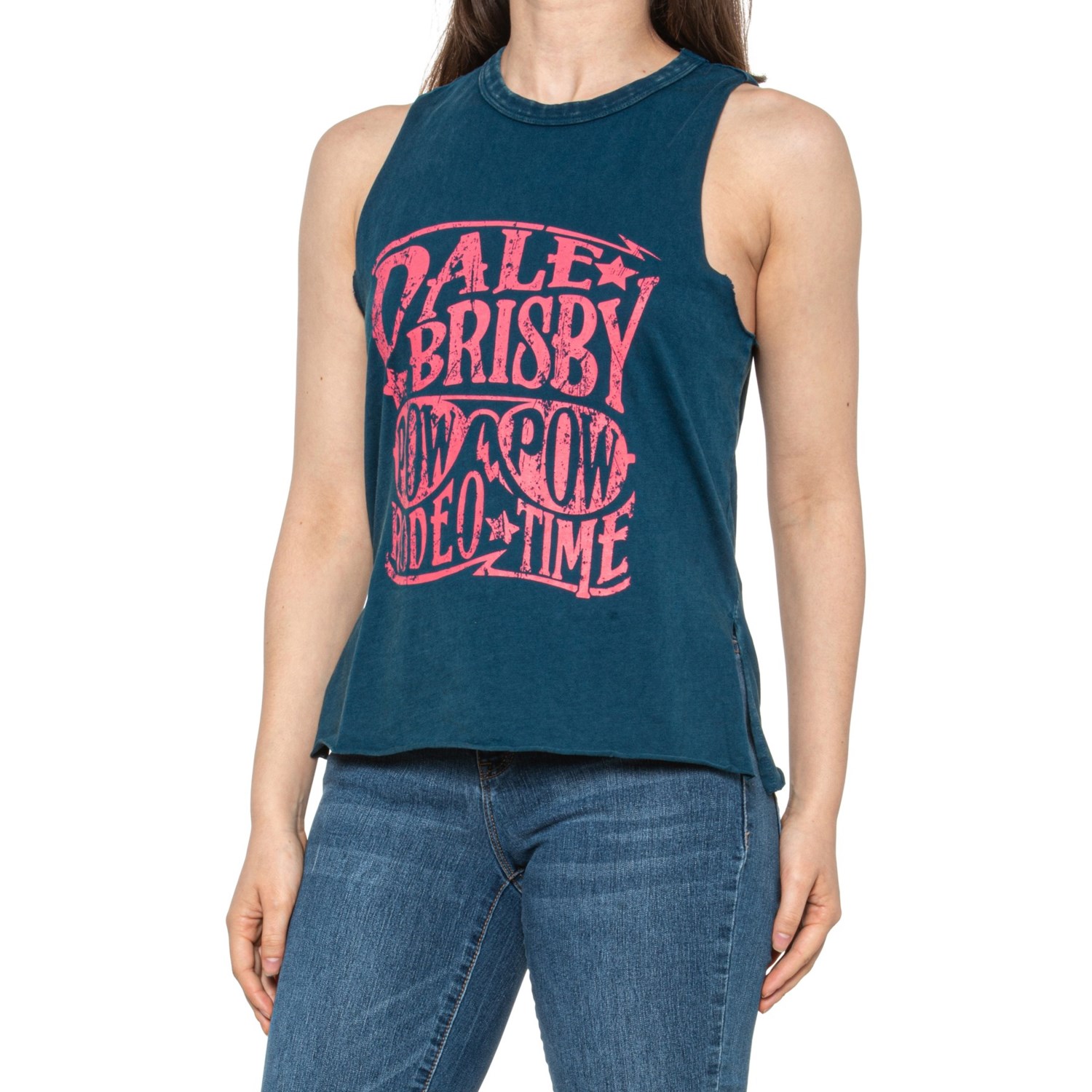 ROCK N ROLL COWGIRL Dale Brisby Graphic Tank Top - Save 79%