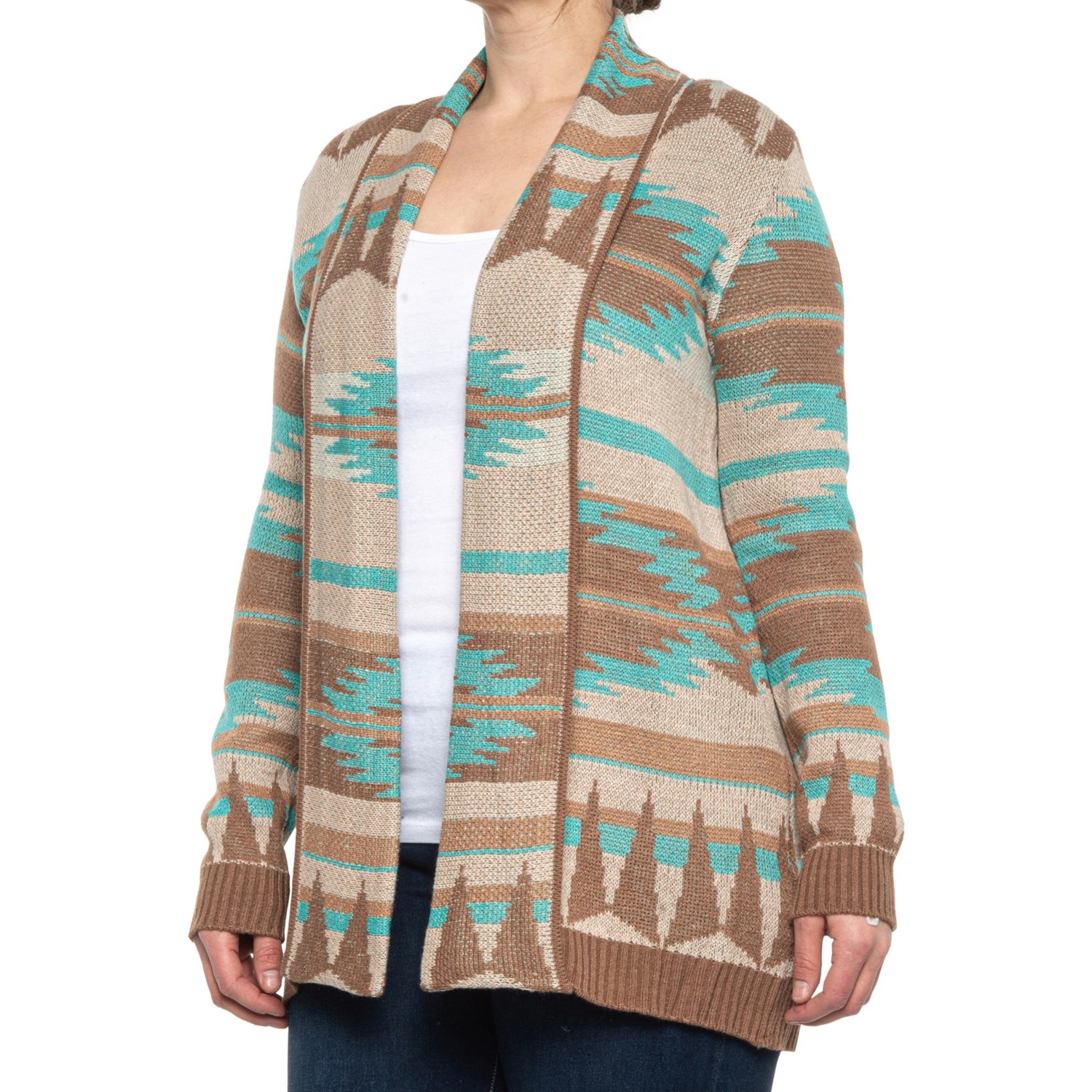 ROCK N ROLL COWGIRL Print Cardigan Sweater (For Women) - Save 49%