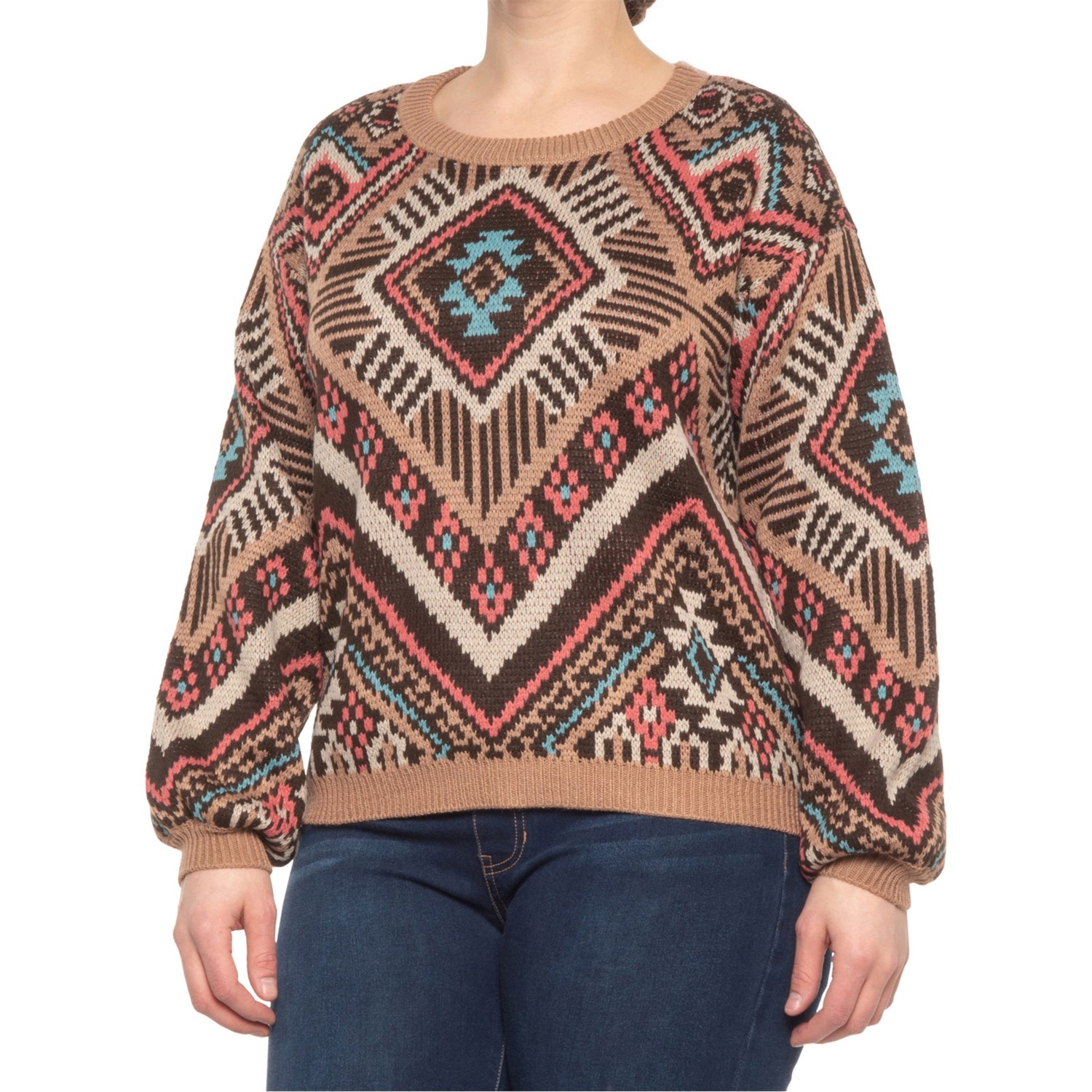 ROCK N ROLL COWGIRL Printed Sweater (For Women) - Save 62%