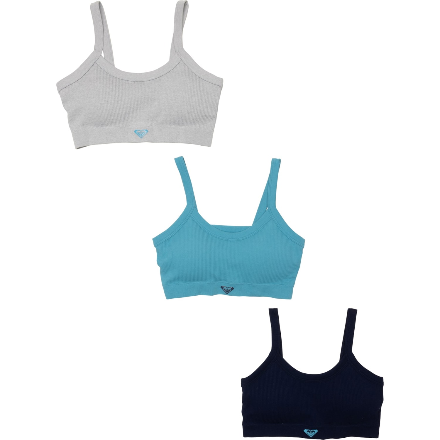 Roxy Seamless Ribbed Sports Bra - 3-Pack, Low Impact - Save 42%