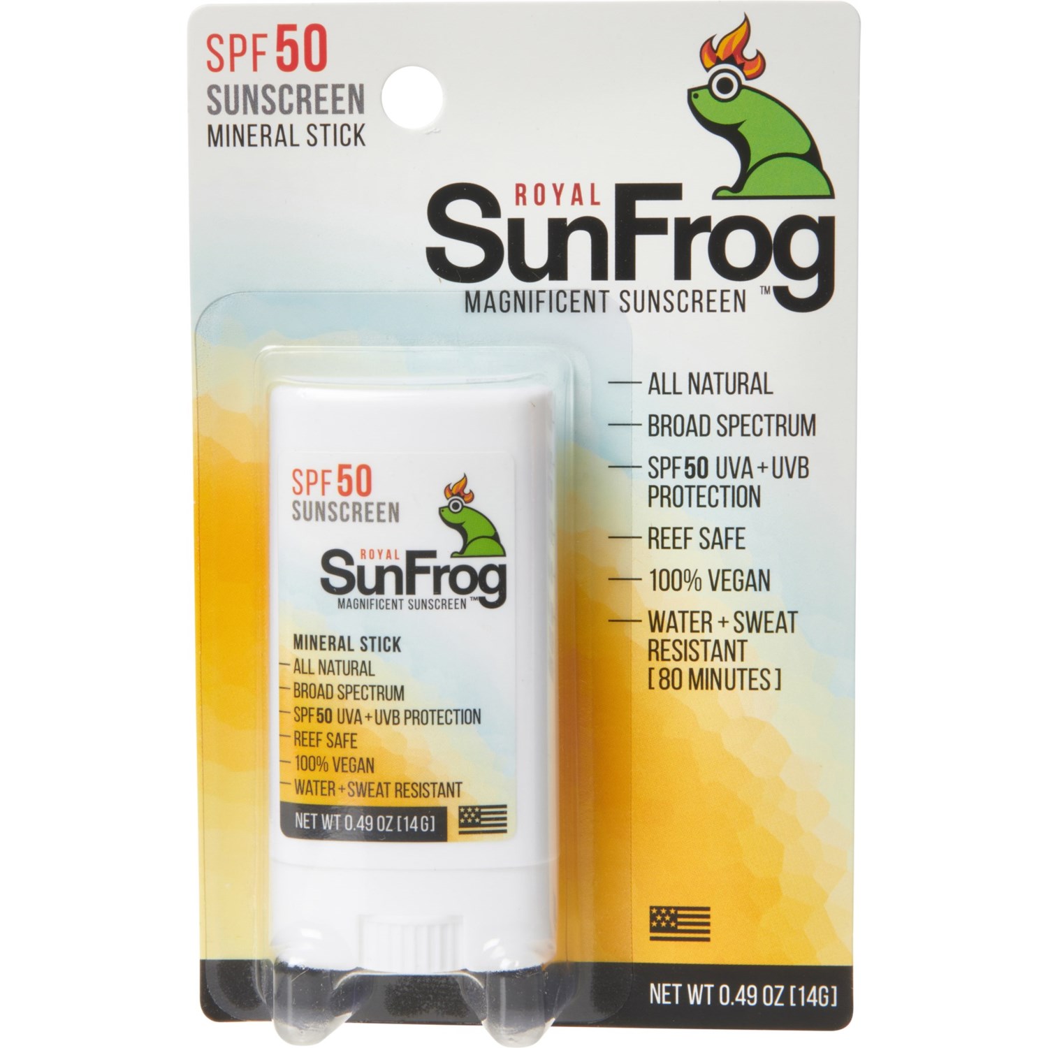 ROYAL SUN FROG Mineral Sunscreen Stick- SPF 50, 0.49 oz. - Save 43%