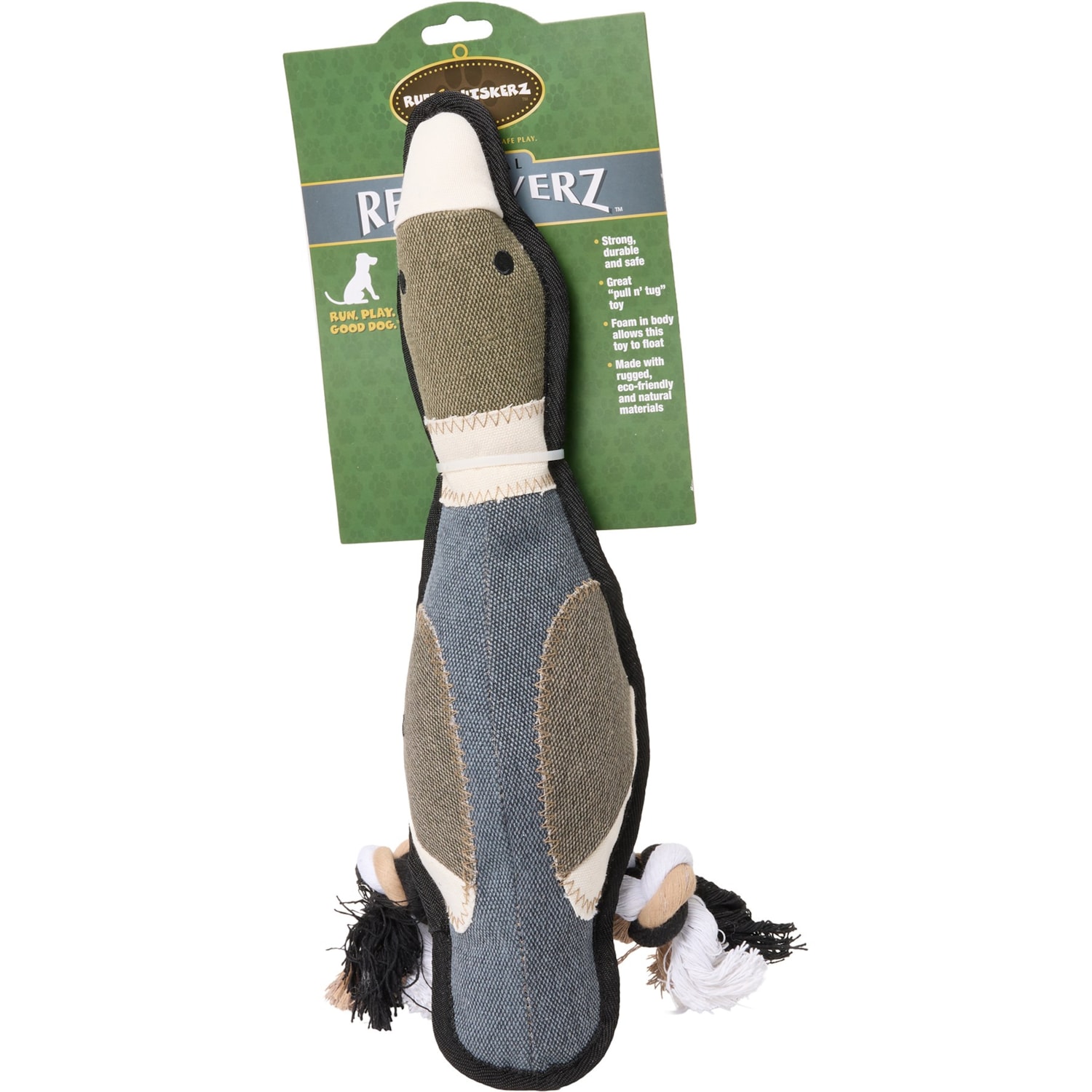 Ruff & Whiskerz Natural Retrieverz Dog Toy - 15”, Squeaker - Save 25%