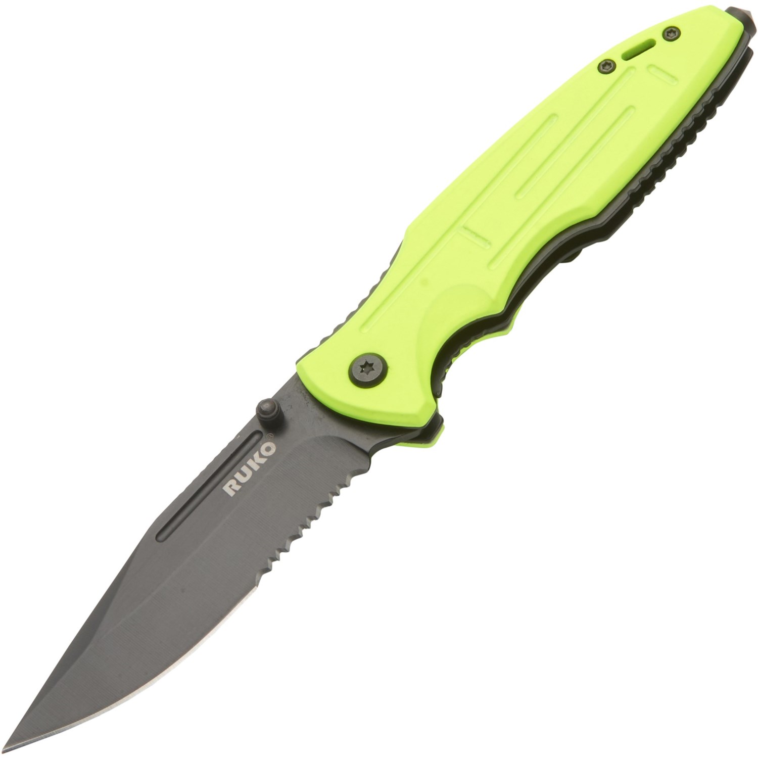 Ruko Bull Shark 440A Assisted Open Rescue Folding Blade Knife - Liner ...