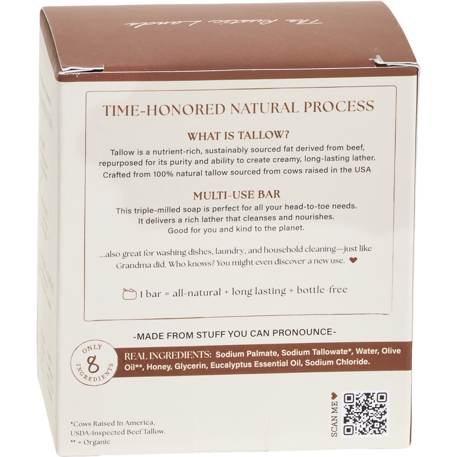 RUSTIC LANDS Beef Tallow Raw Honey Soap - 4-Pack, 5 oz. - Save 23%