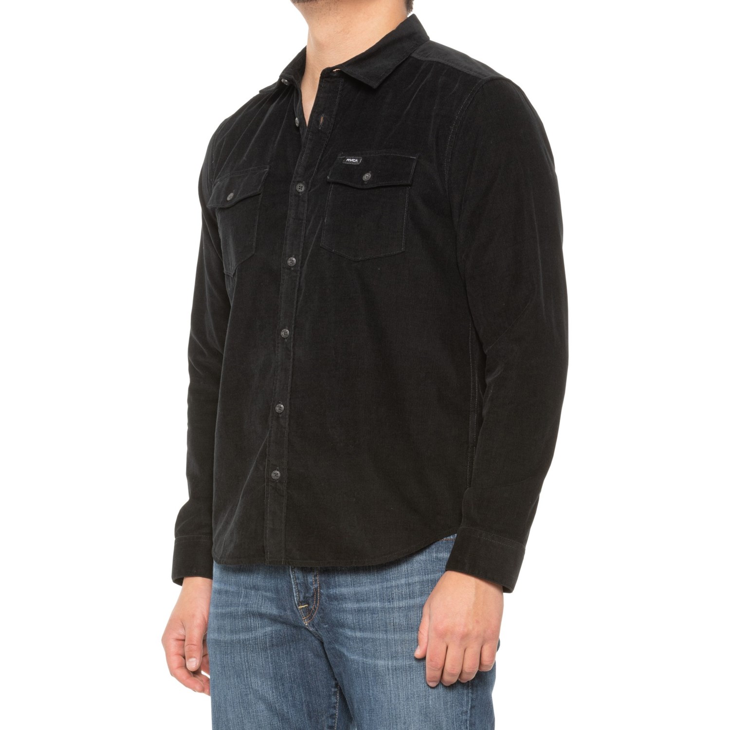 RVCA Freeman Corduroy Shirt - Long Sleeve - Save 47%