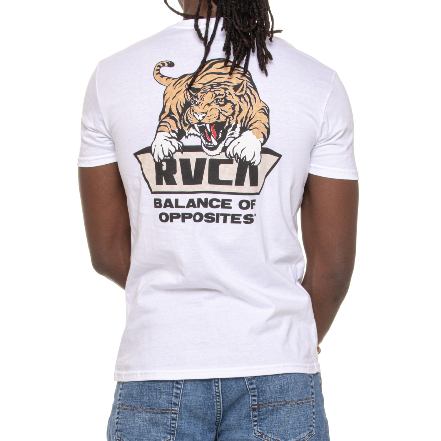 RVCA Tiger Graphic T-Shirt - Short Sleeve - Save 80%