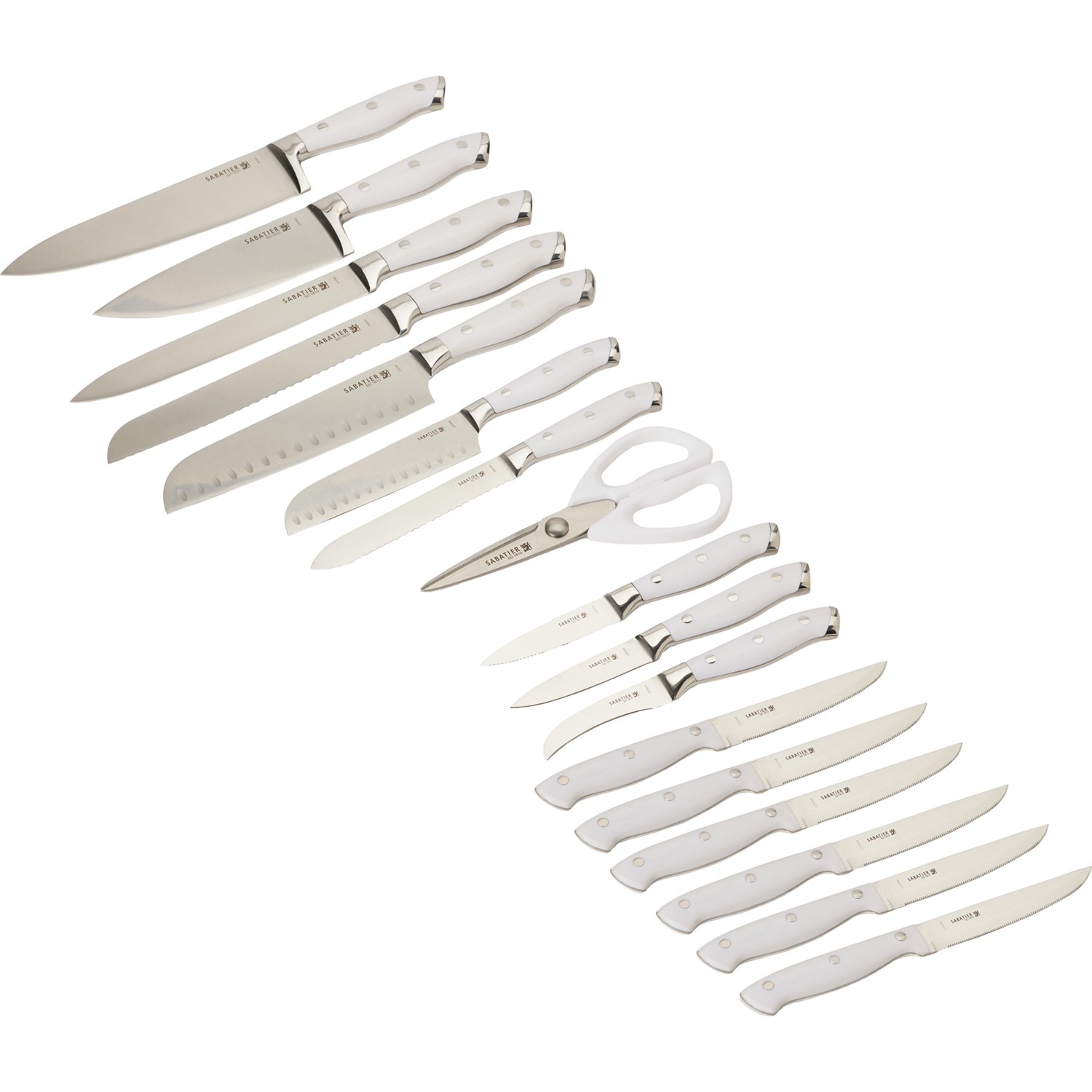 Sabatier Triple Rivet Forged Knife Block Set - 18-Piece - Save 48%