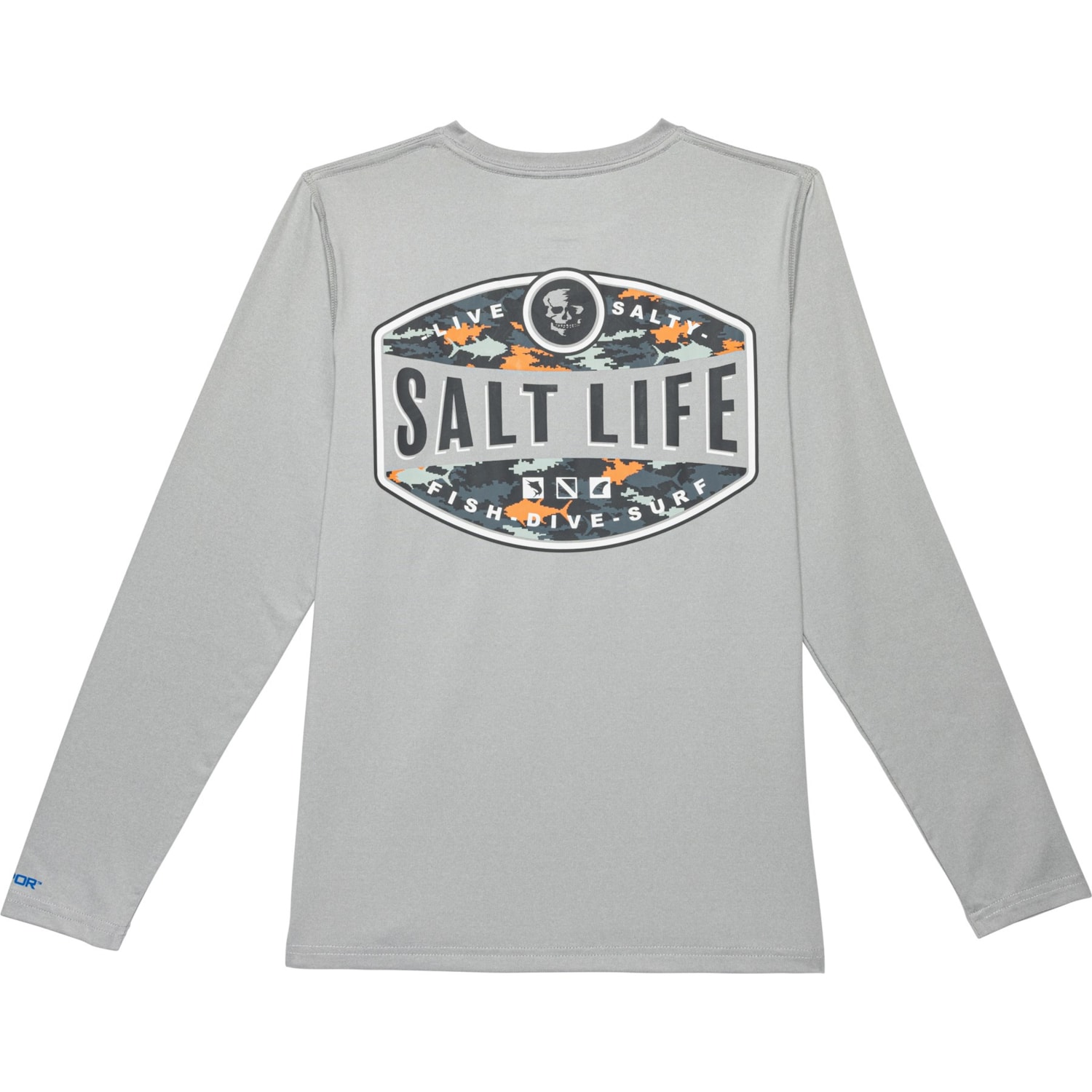 SALT LIFE Big Boys Aquatic Life SLX Sun Shirt - UPF 30, Long Sleeve ...