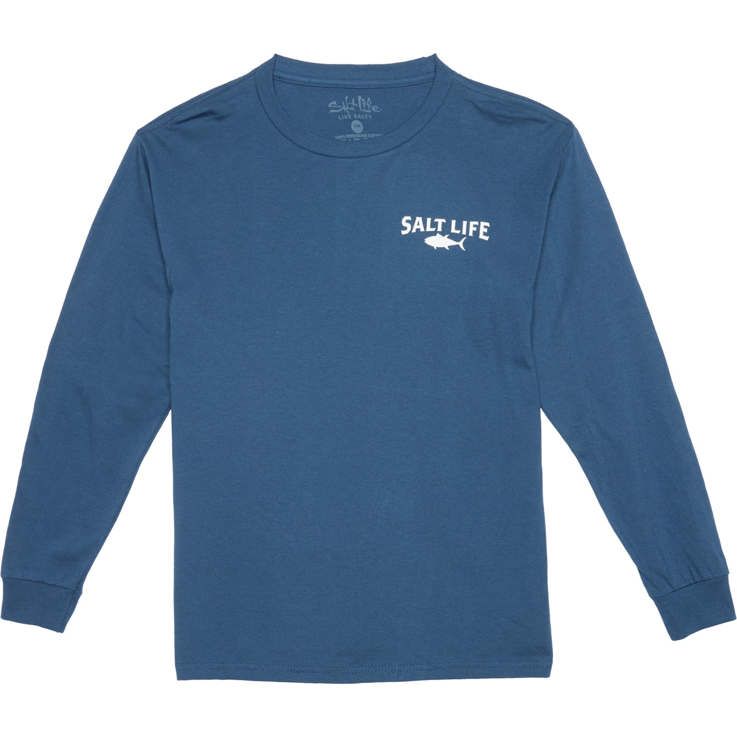 SALT LIFE Big Boys Atlas Badge T-Shirt - Long Sleeve - Save 60%