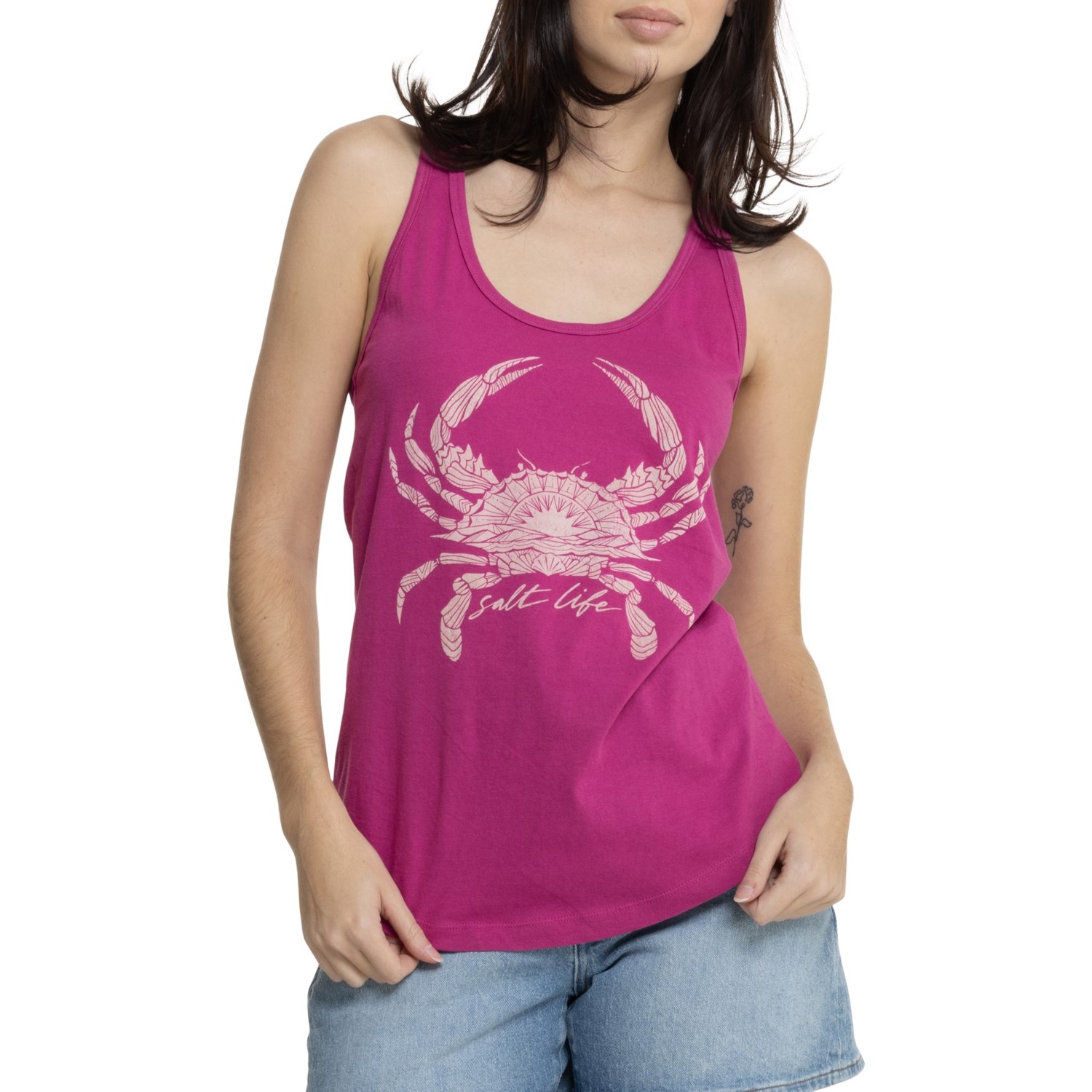 SALT LIFE Tribal Crab Tank Top - Save 44%