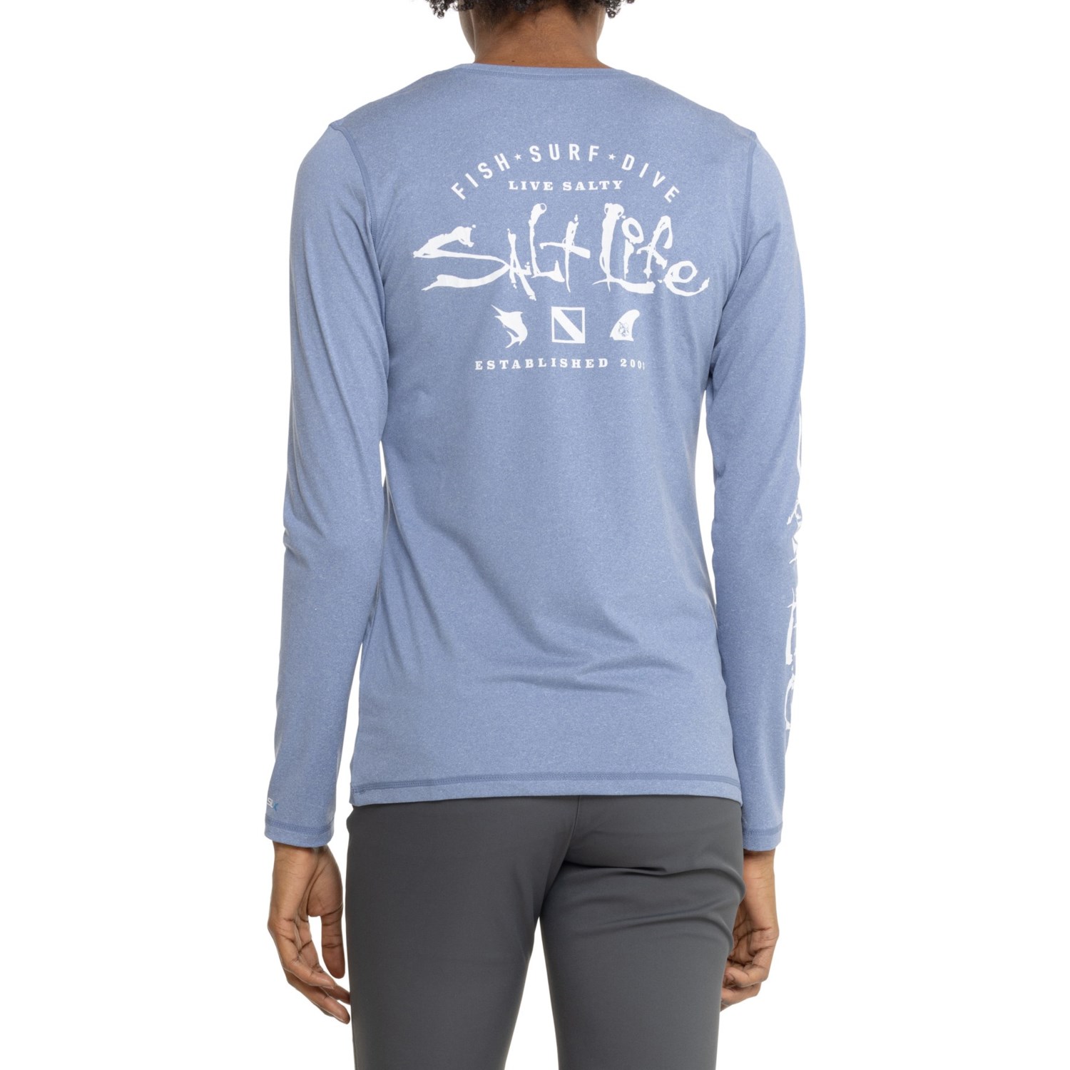 SALT LIFE Waterwoman High-Performance Fishing Shirt - UPF 30, Long ...