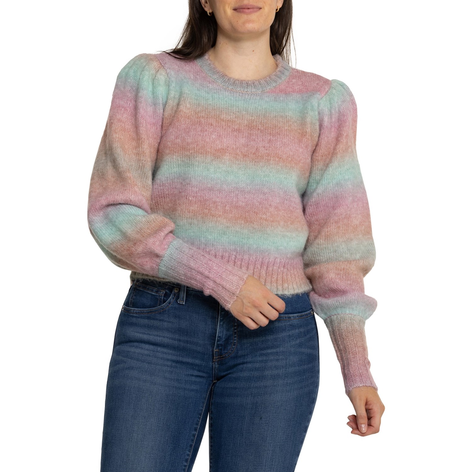 SALTWATER LUXE Puffed Sleeve Sweater - Save 79%