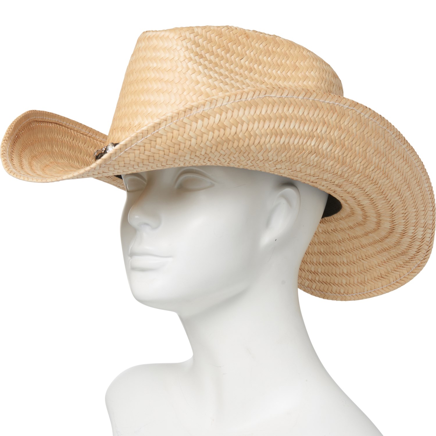 San Diego Hat Company Woven Palm Straw Cowboy Hat (For Women) - Save 37%