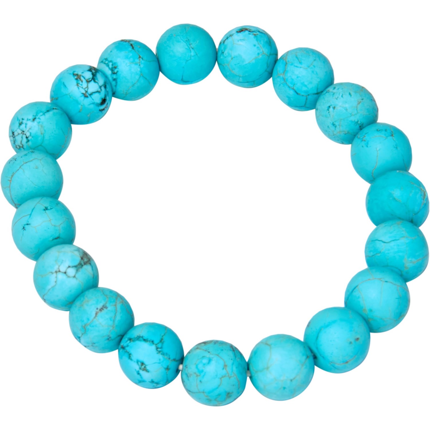 SEED AND SAGE Turquoise Howlite Natural Stone Bracelet (For Women ...