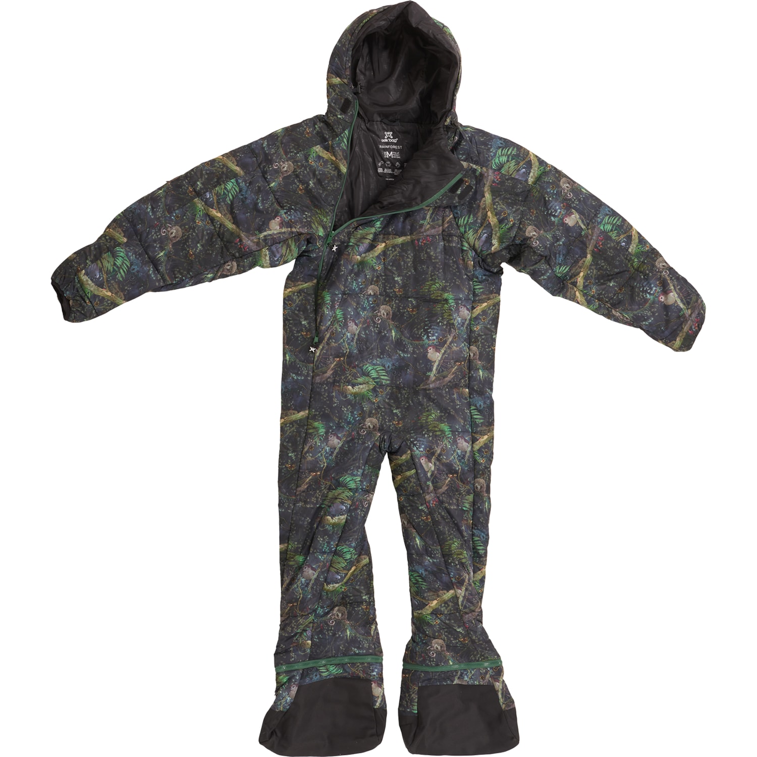 SELK'BAG Lite Recycled Rainforest Wearable Sleeping Bag - Insulated ...