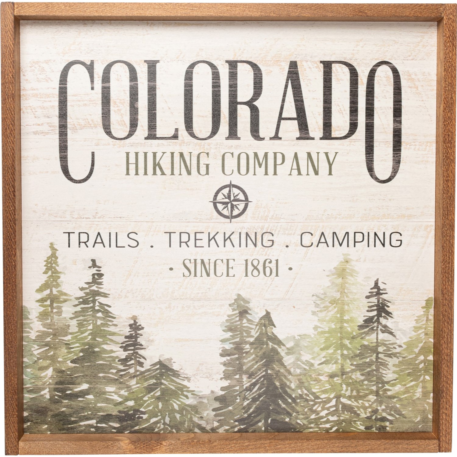 Seven Anchor 24x24” Colorado Hiking Company Wall Art - Save 51%