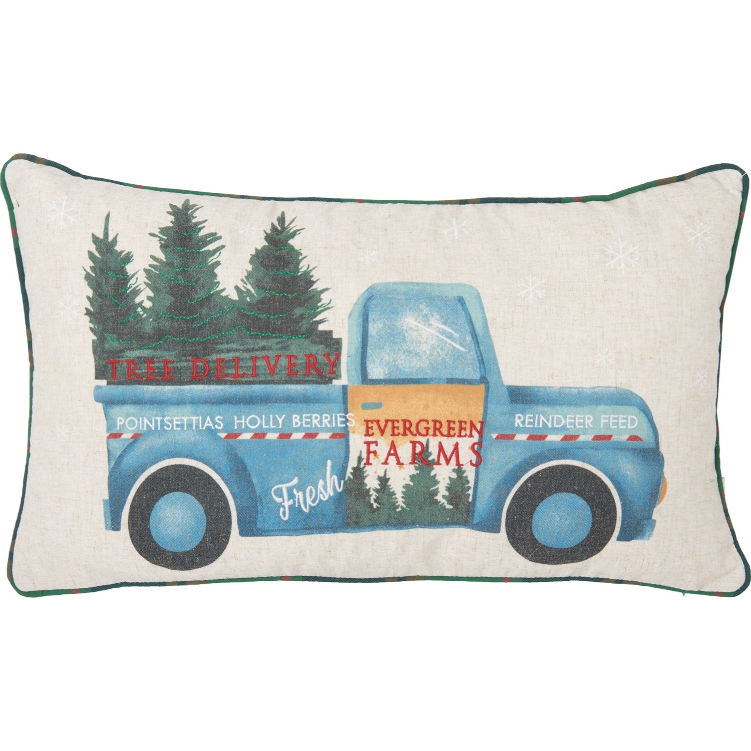 Shabby Chic Tree Delivery Truck Throw Pillow - 14x24”, Feathers - Save 50%