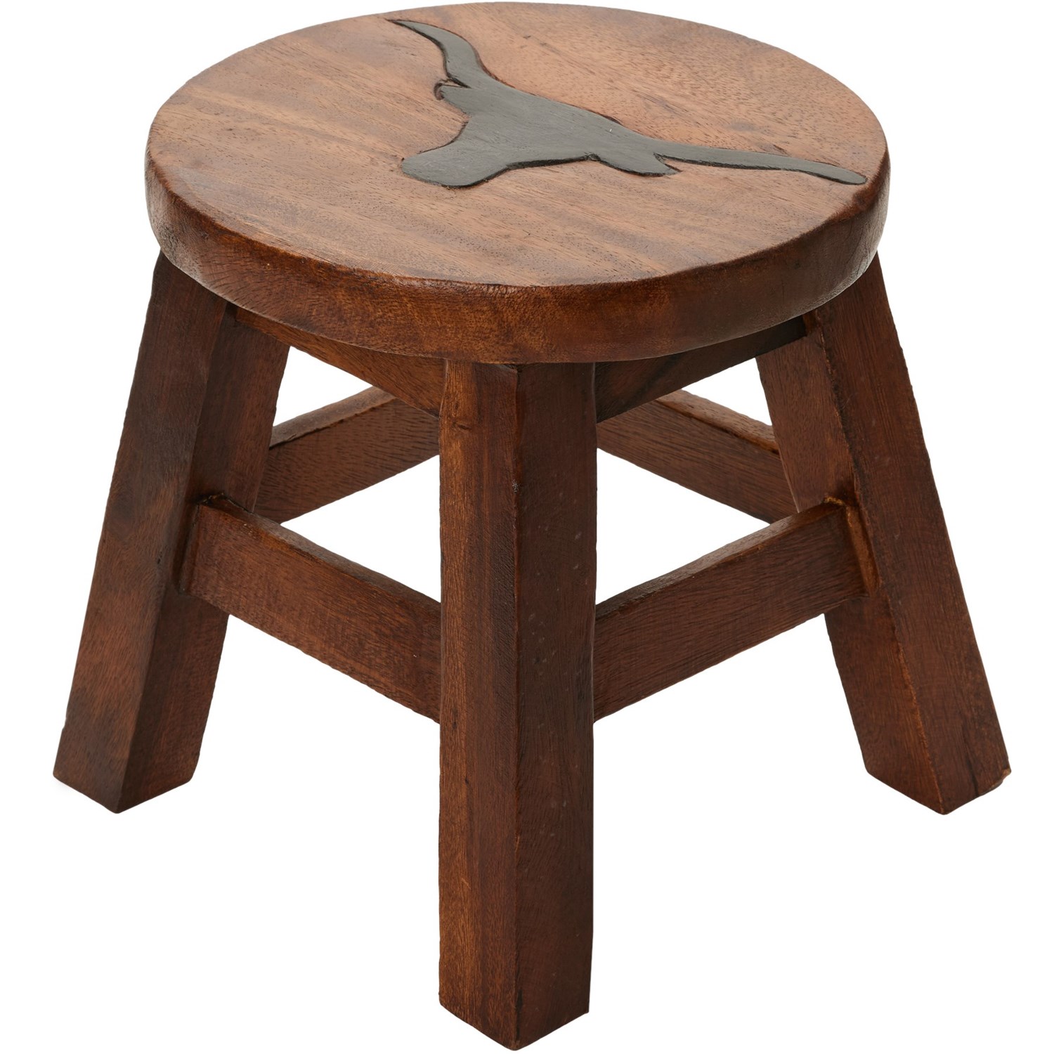 SIAM MANDALAY Hand-Carved Wooden Longhorn Stool (For Boys and Girls ...