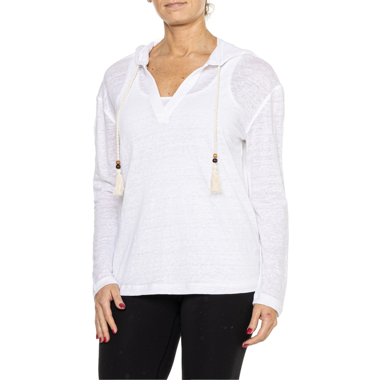 Sigrid Olsen Linen Jersey Hoodie - Save 44%