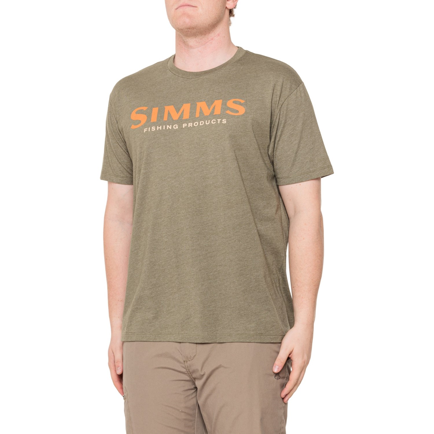 Simms Logo T-Shirt - Short Sleeve - Save 49%