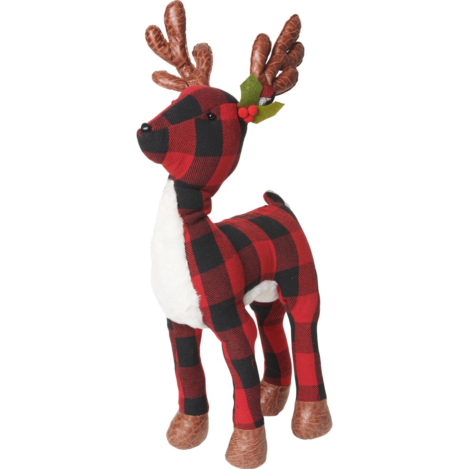 Sleigh Hill Trading Co. Buffalo Check Standing Deer - 23” - Save 33%