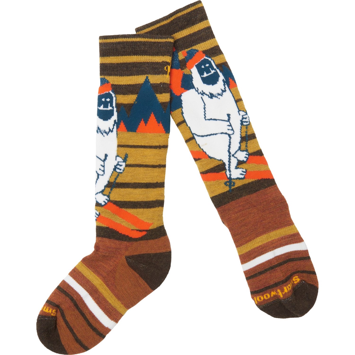 SmartWool Boys and Girls Wintersport Full Cushion Yeti Pattern Socks ...