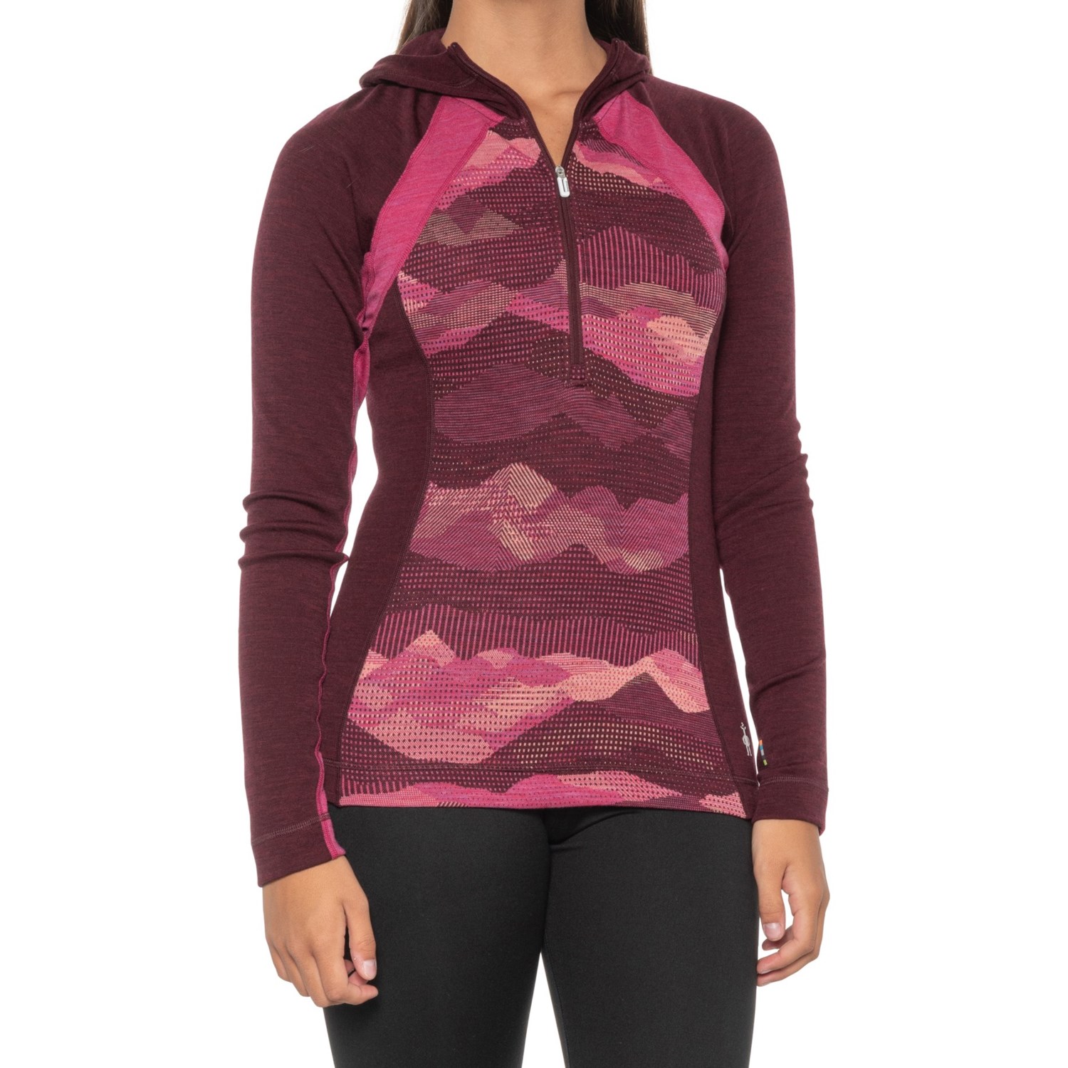 SmartWool Classic Thermal Base Layer Top - Merino Wool, Zip Neck, Long ...
