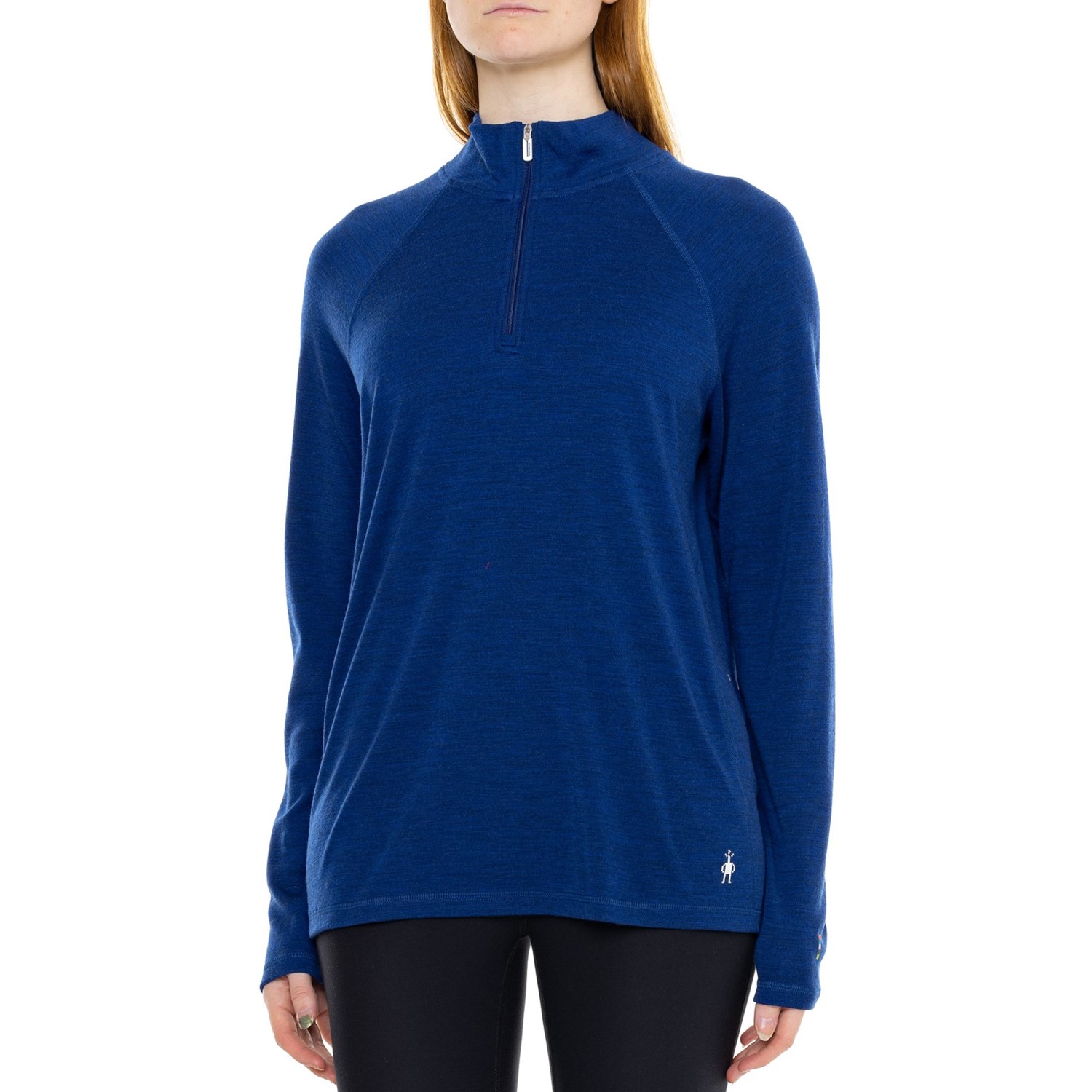 SmartWool Classic Thermal Base Layer Top - Merino Wool, Zip Neck, Long ...