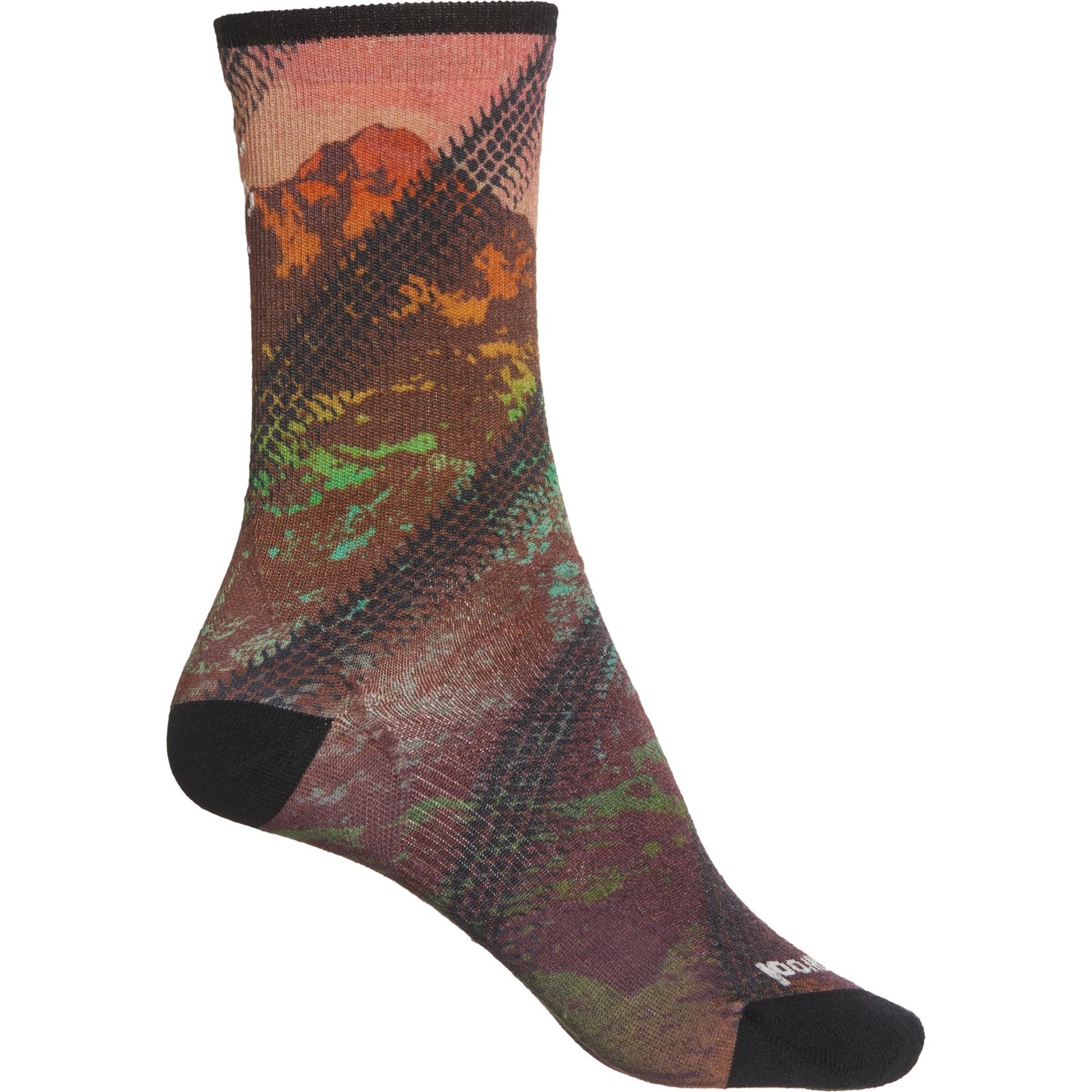 SmartWool Cycle Zero Cushion Mountain Print Socks (For Women)