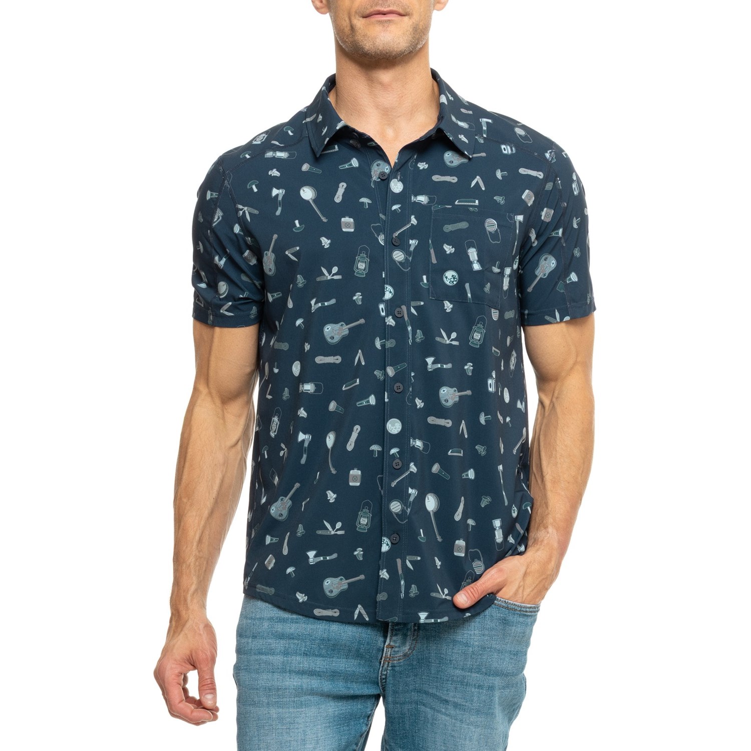 SmartWool Everyday Gone Camping Button-Down Shirt - Short Sleeve