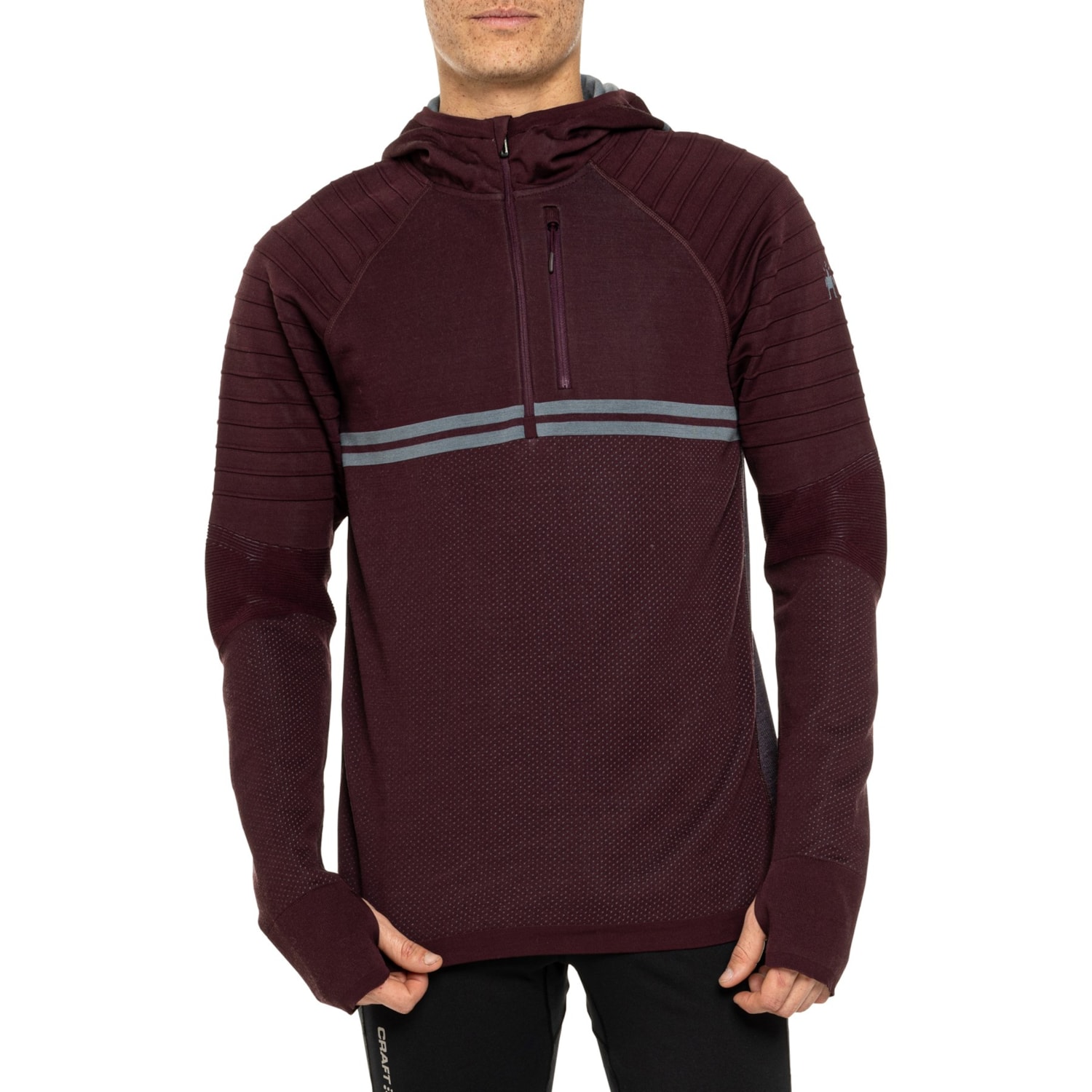 SmartWool Intraknit Merino Tech Hoodie - Zip Neck