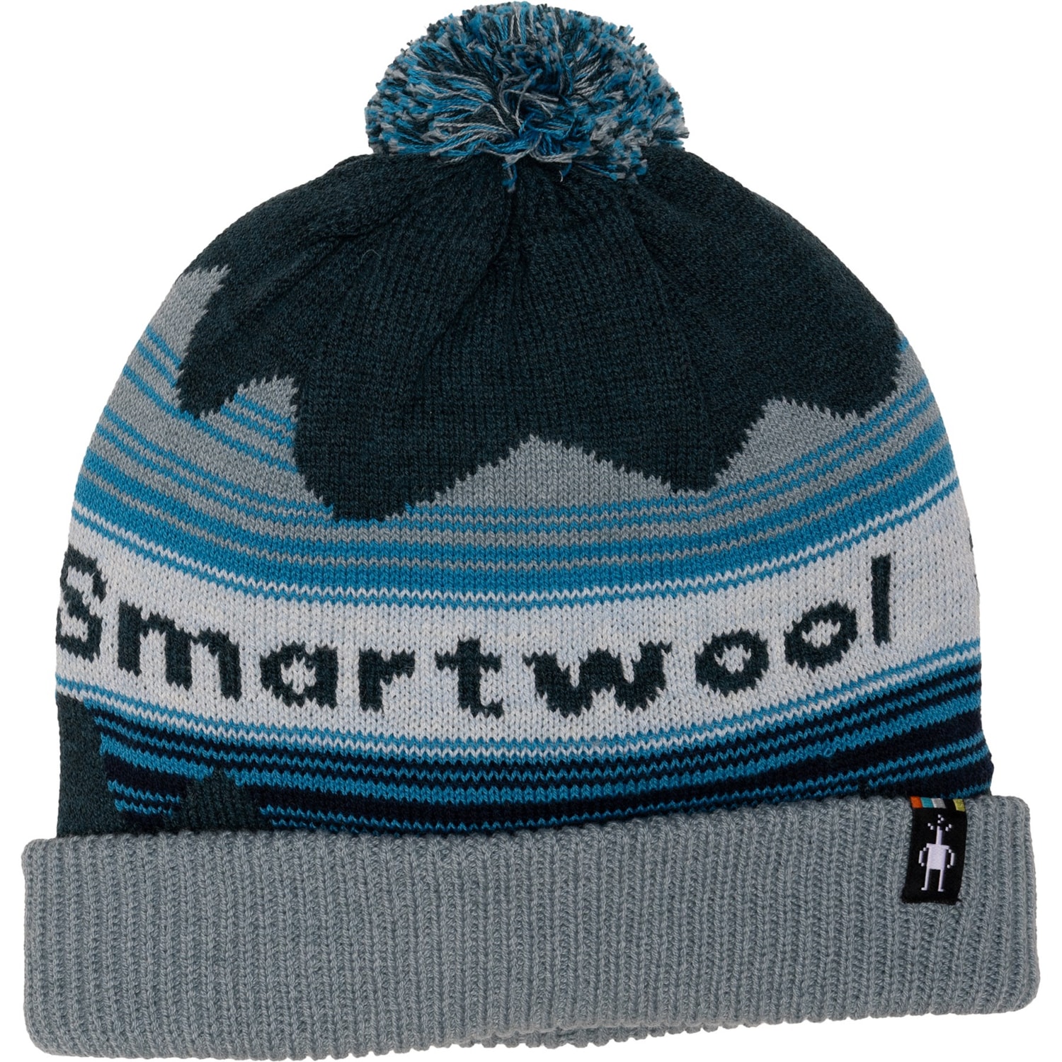 SmartWool Knit Winter Pattern Pom Beanie - Merino Wool